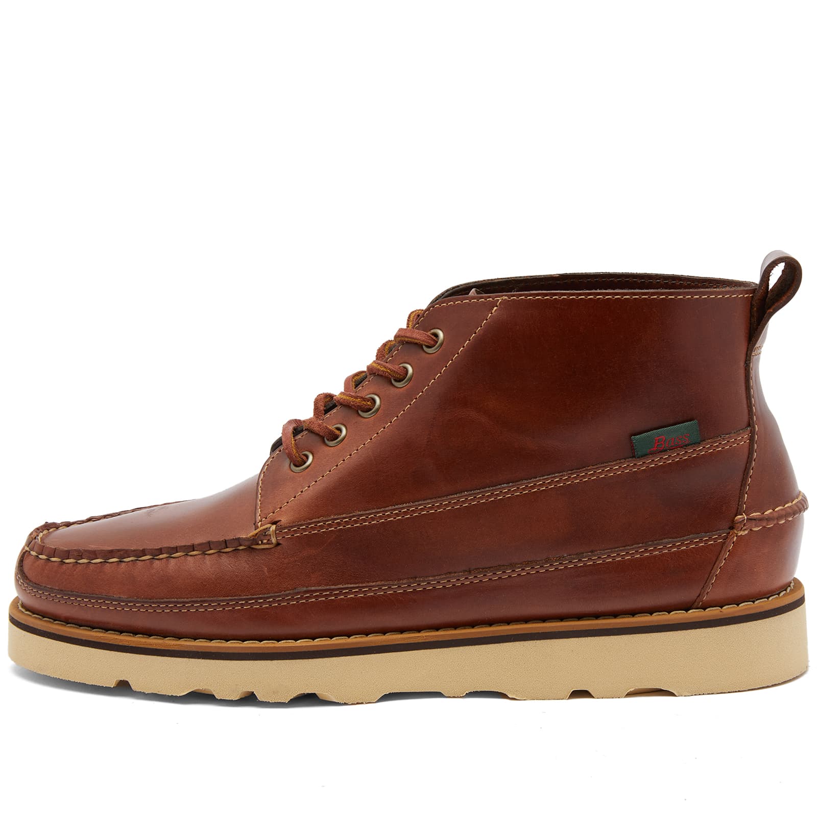 Bass Weejuns Camp Moc III Ranger Boot Dark Brown Leather | END.