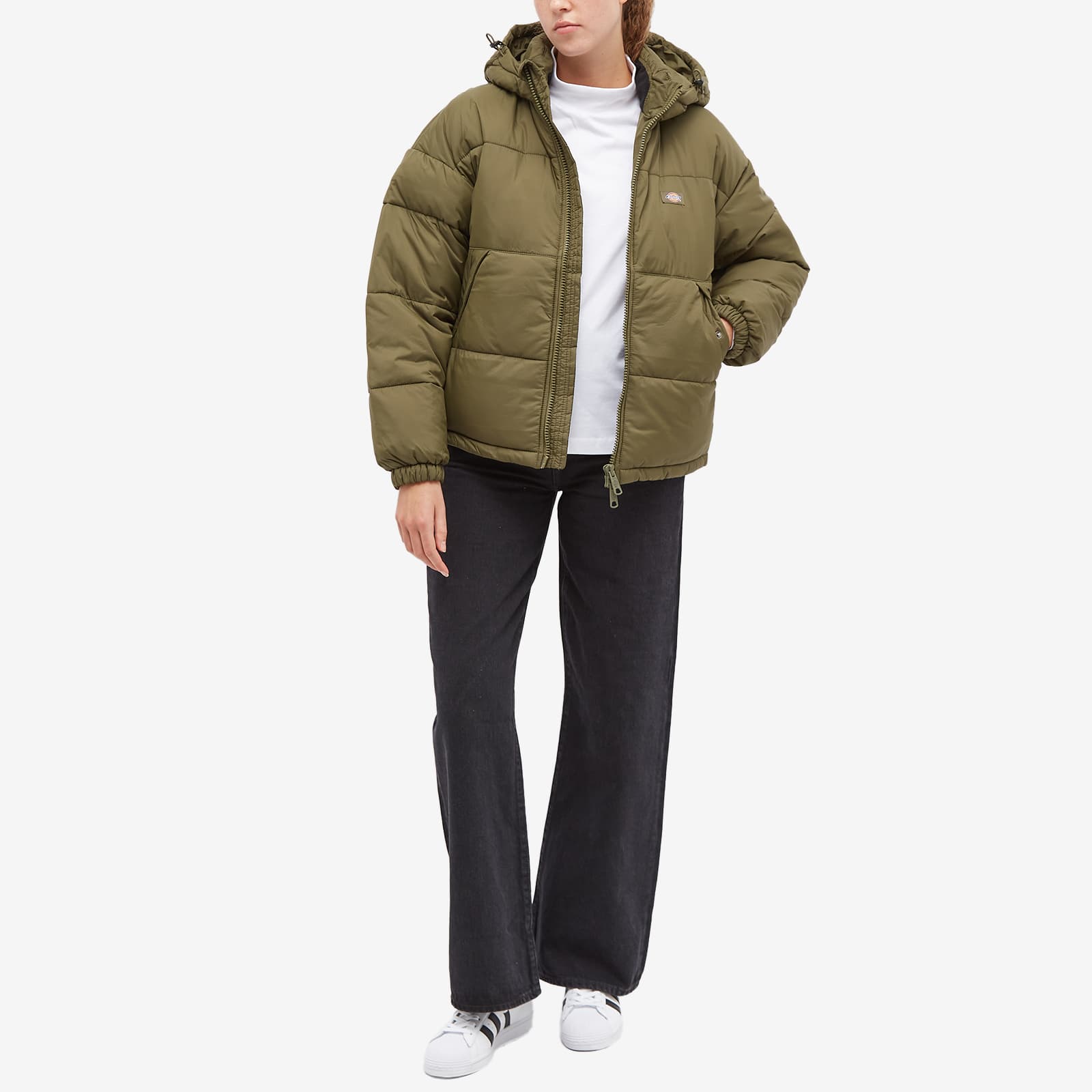 Dickies Alatna Oversized Hooded Puffer Jacket Military Gr | END. (CN)