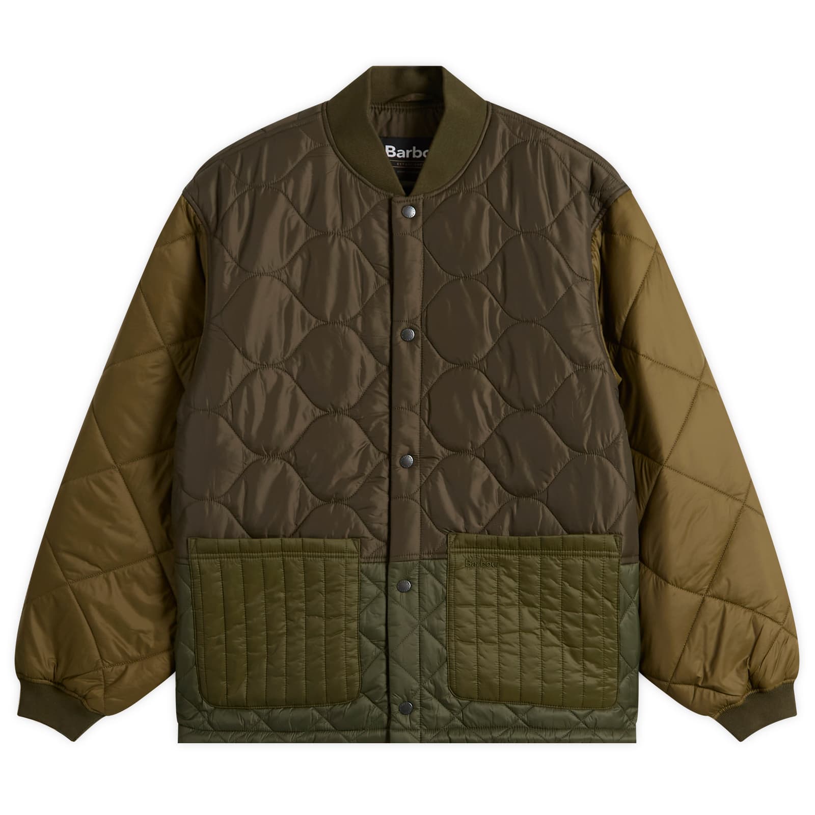 Barbour Barbour Heritage + Cording Quilted Jacket Army Green | END. (GB)