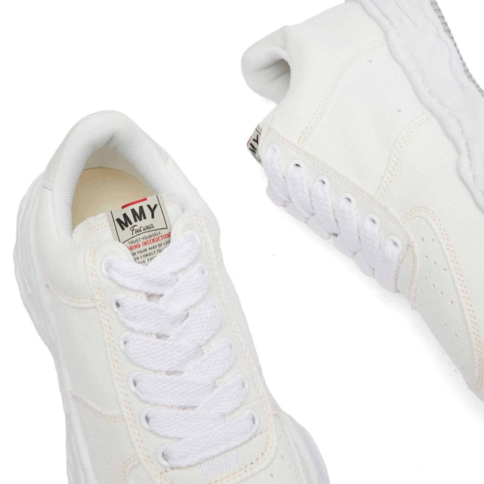 Maison MIHARA YASUHIRO Wayne Original Low Leather Sneaker White | END. (GB)