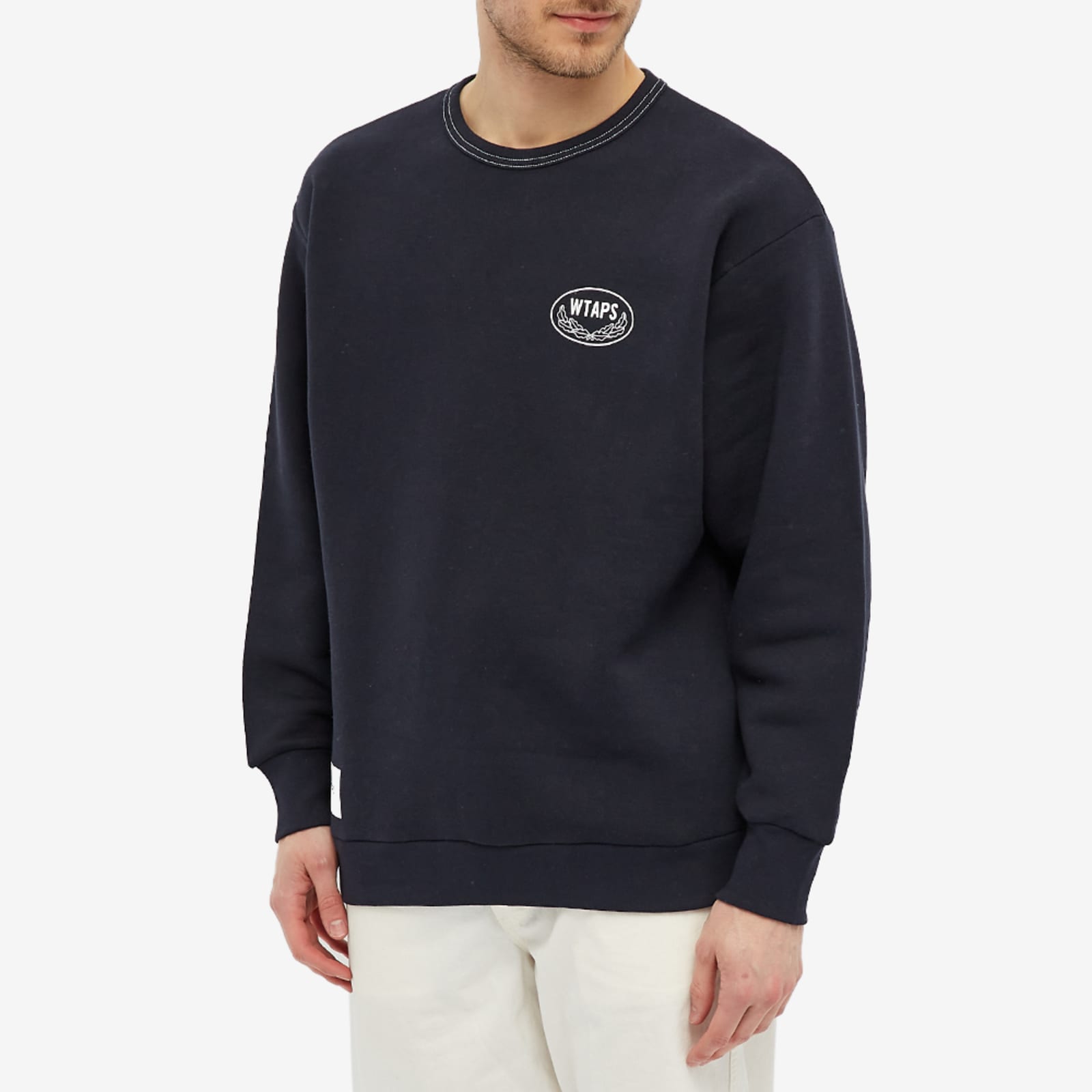 WTAPS Academy Crew Sweat Navy | END.