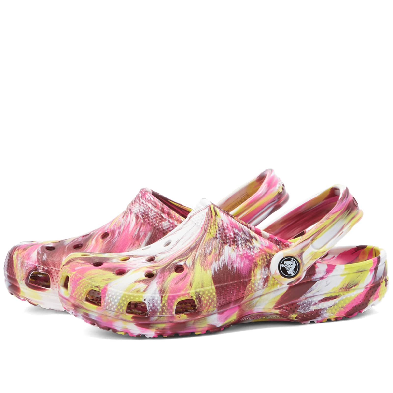 Crocs Classic Marbled Clog Electric Pink & Multi | END.