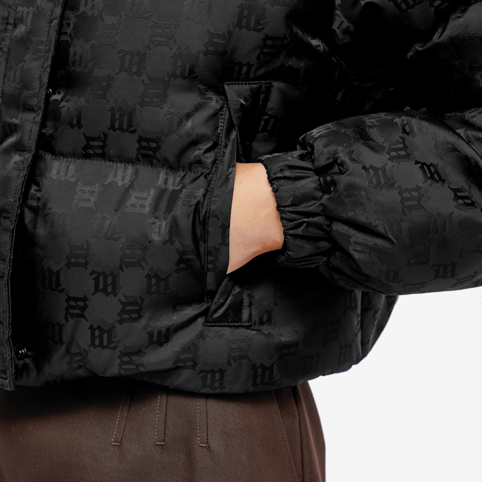 MISBHV Monogram Jacquard Puffer Coat Black | END. (JP)