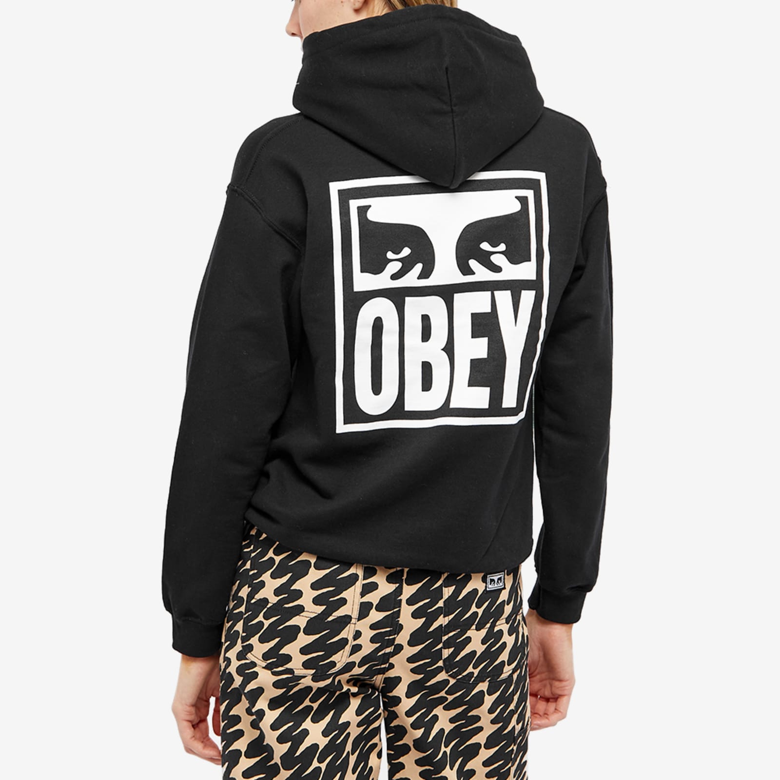 Obey Eyes Logo Hoodie Black | END. (US)