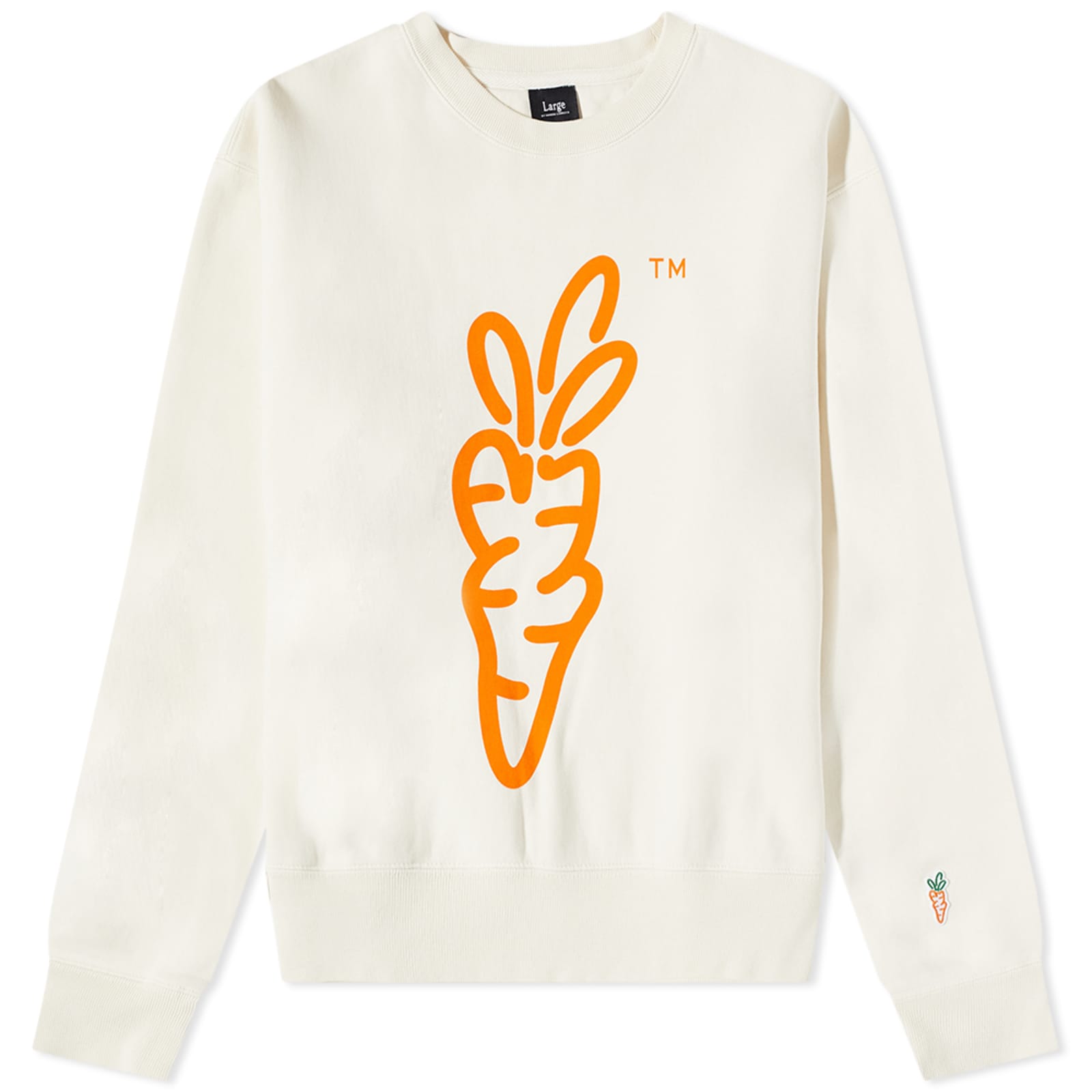 Carrots by Anwar Carrots Signature Carrot Crew Sweat Cream | END. (US)