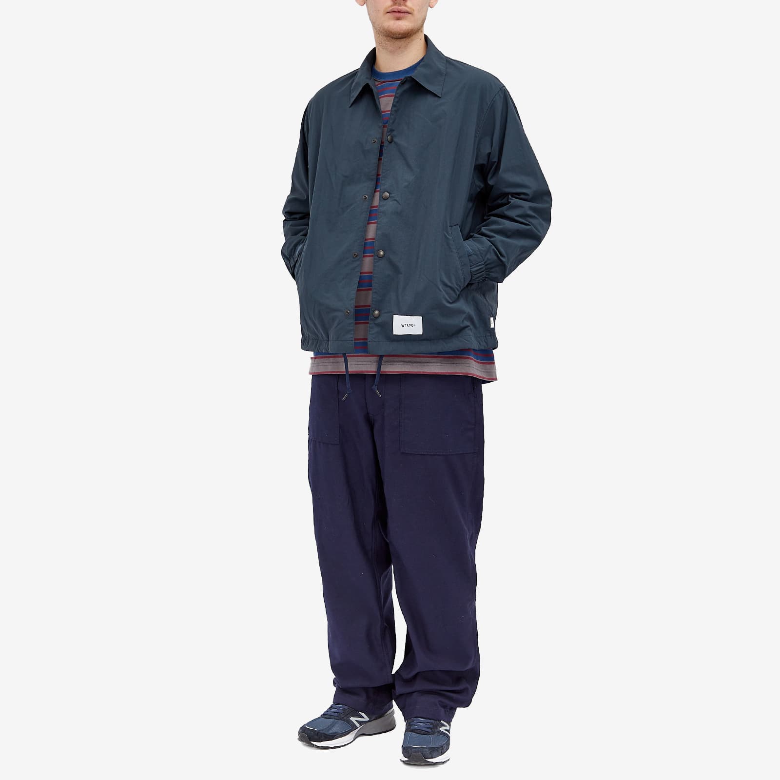 WTAPS 03 Nylon Coach Jacket Navy | END. (JP)