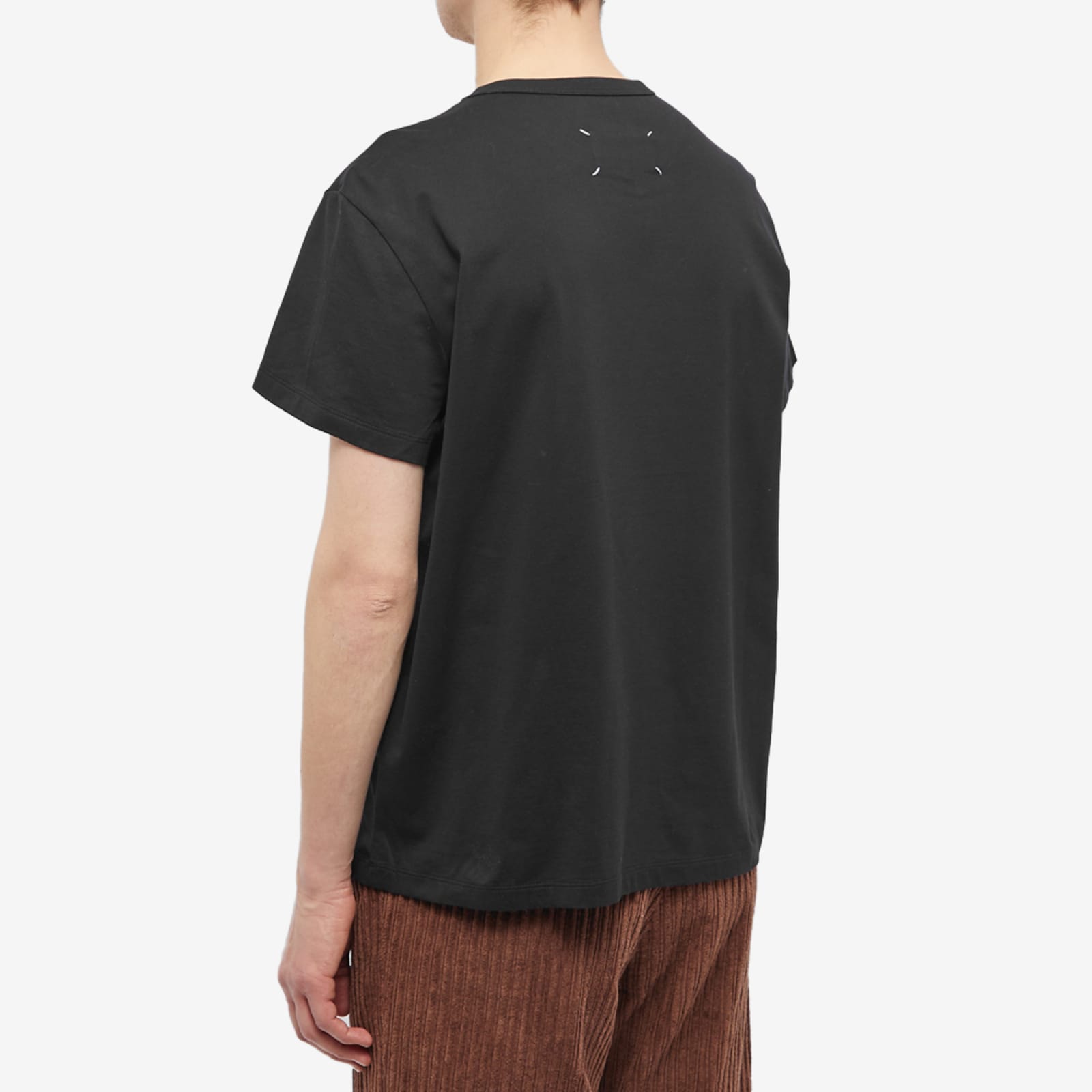 Maison Margiela Embroidered Numbers Logo T-Shirt Black | END. (US)