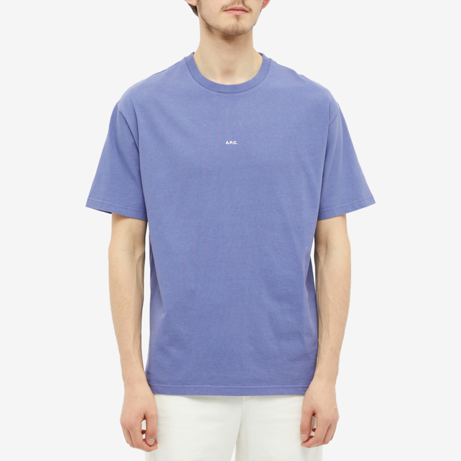 Apc Kyle Central Logo T Shirt Violet End Us