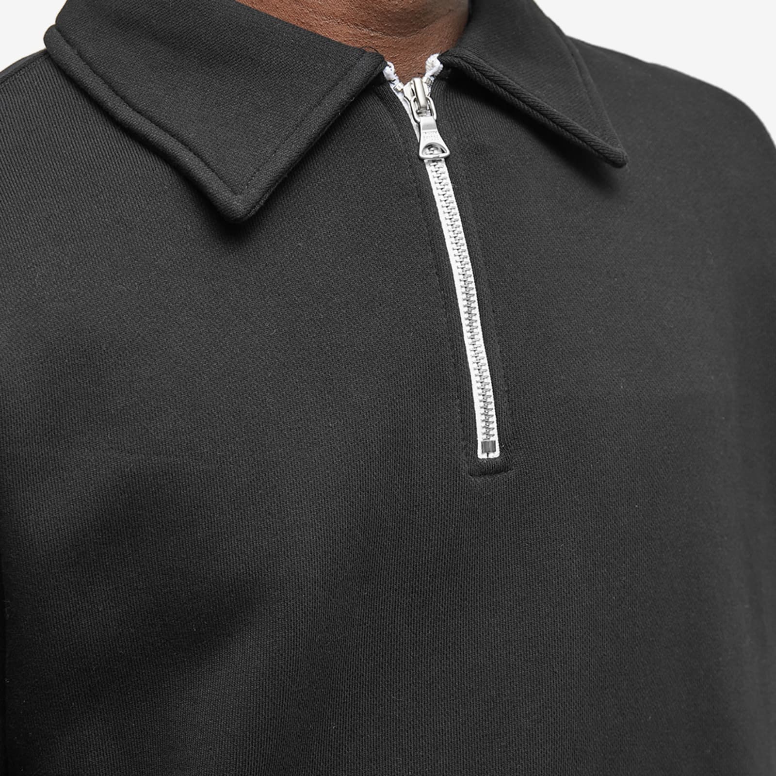 Uniform Bridge Half Zip Sweat Black | END.