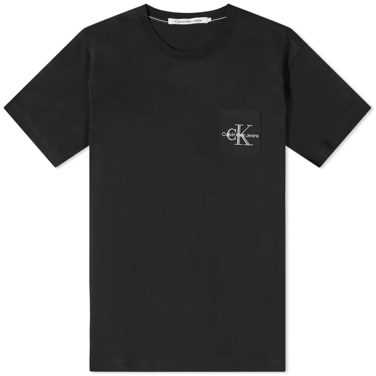 Calvin Klein Monogram Logo Pocket T-Shirt Black | END.