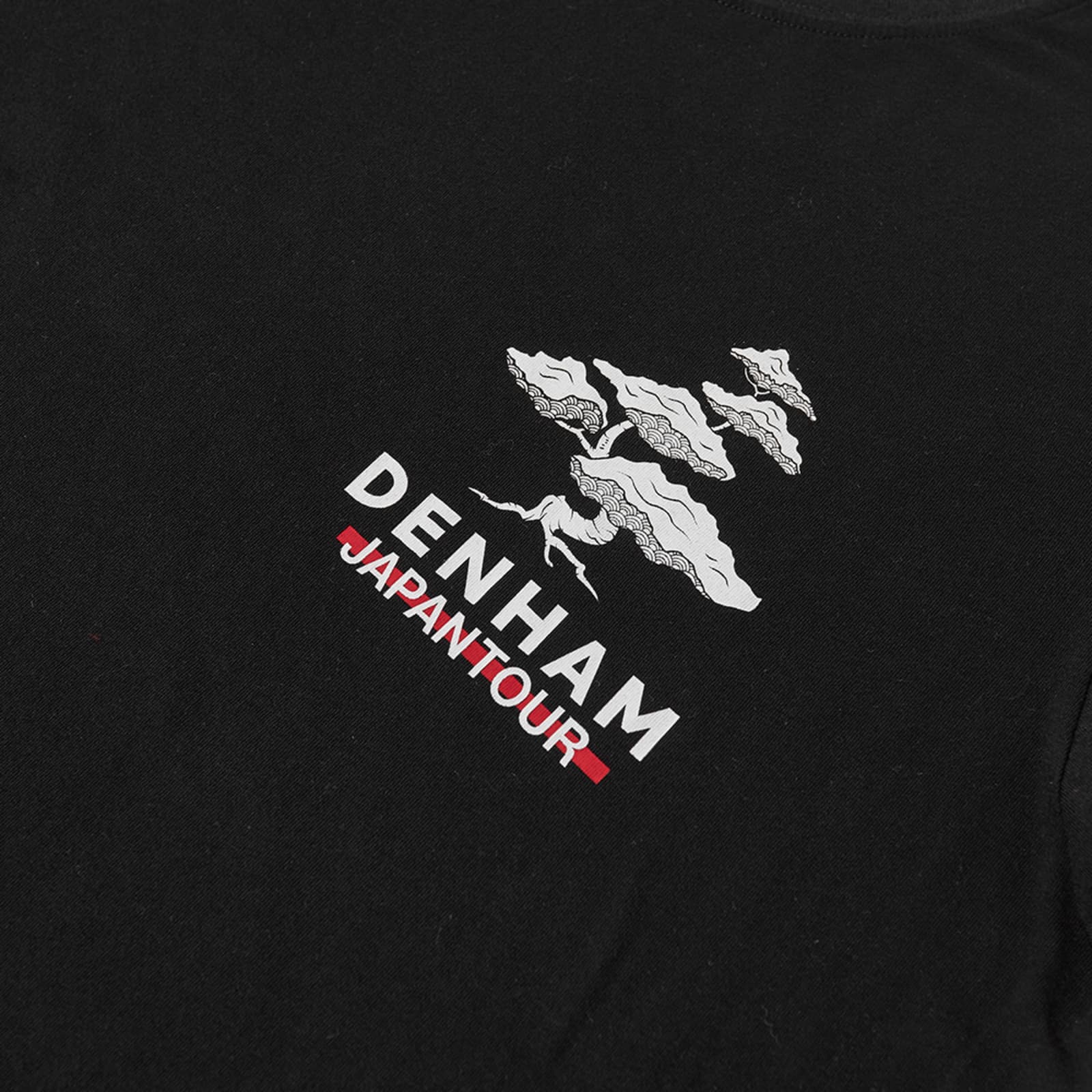 Denham Japan Tour Tree Chest Logo T-Shirt Black | END.