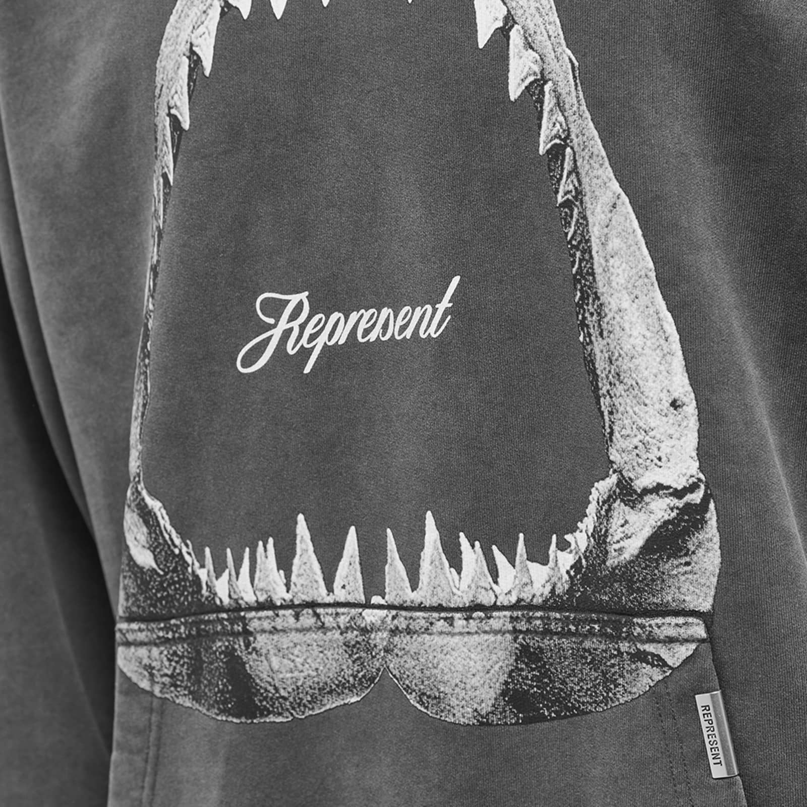 Represent Shark Jaws Hoodie Vintage Grey | END. (GB)