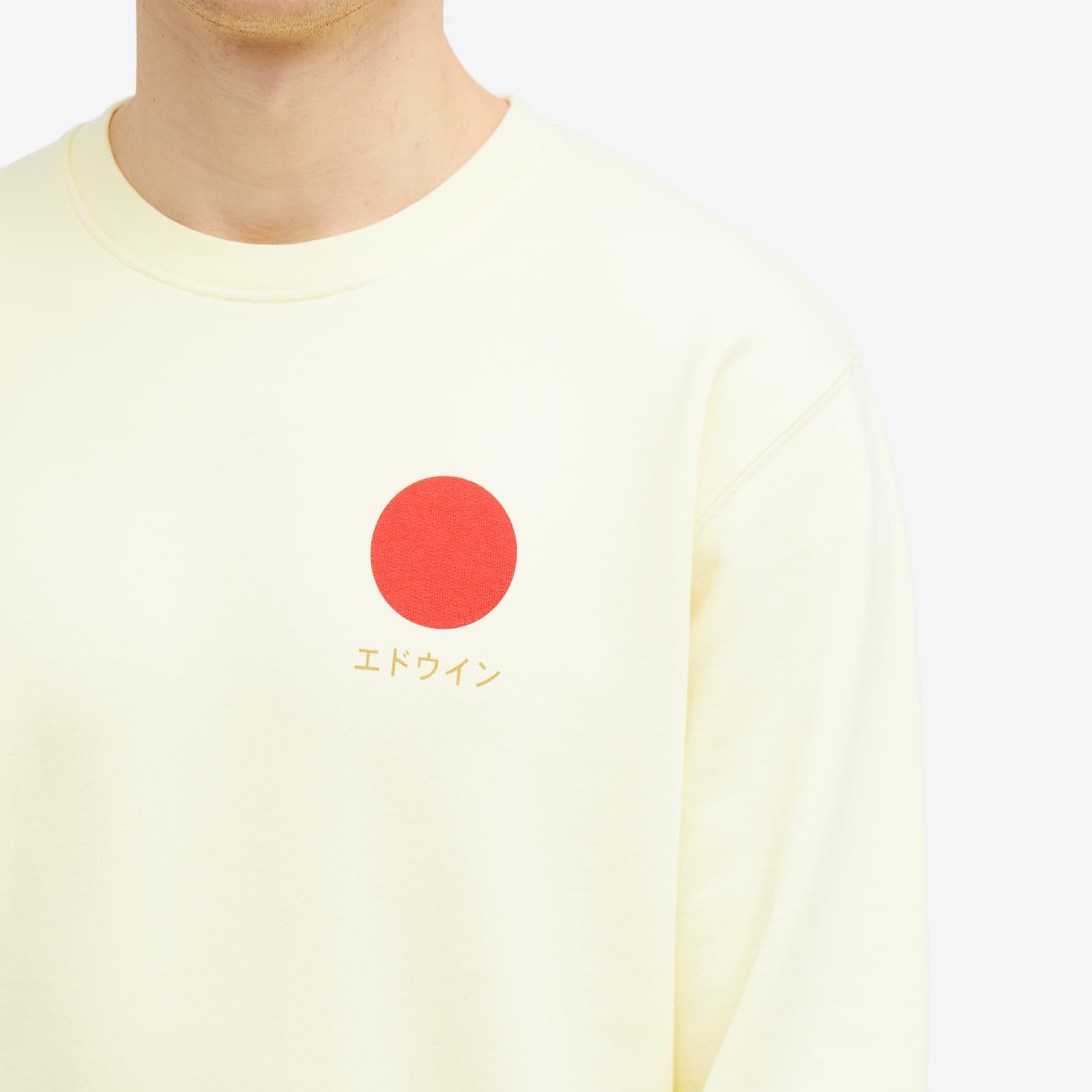 Edwin Japanese Sun Crew Sweater Tender Yellow | END. (US)
