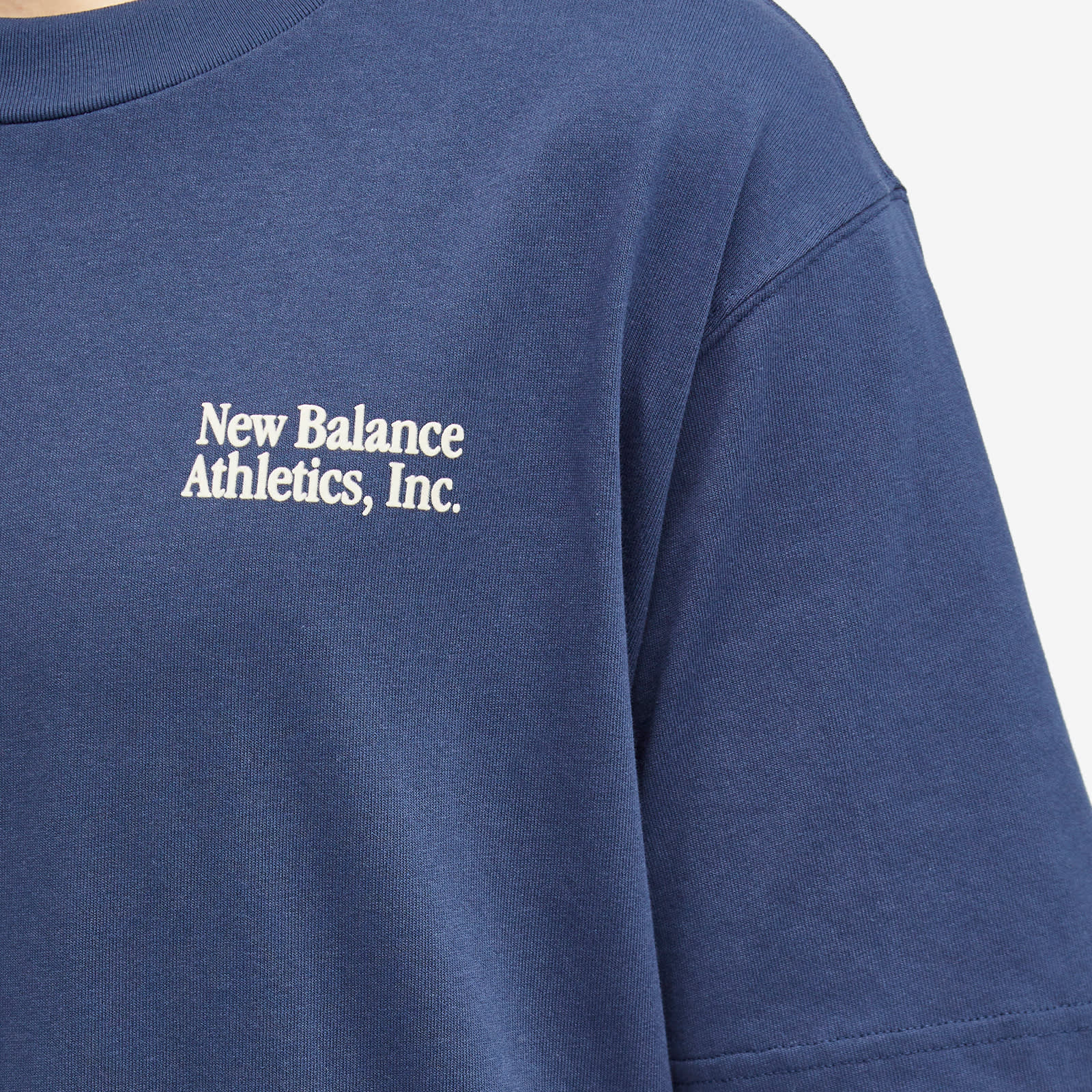New Balance NB Athletics Flocked Relaxed Tee Nb Navy | END.