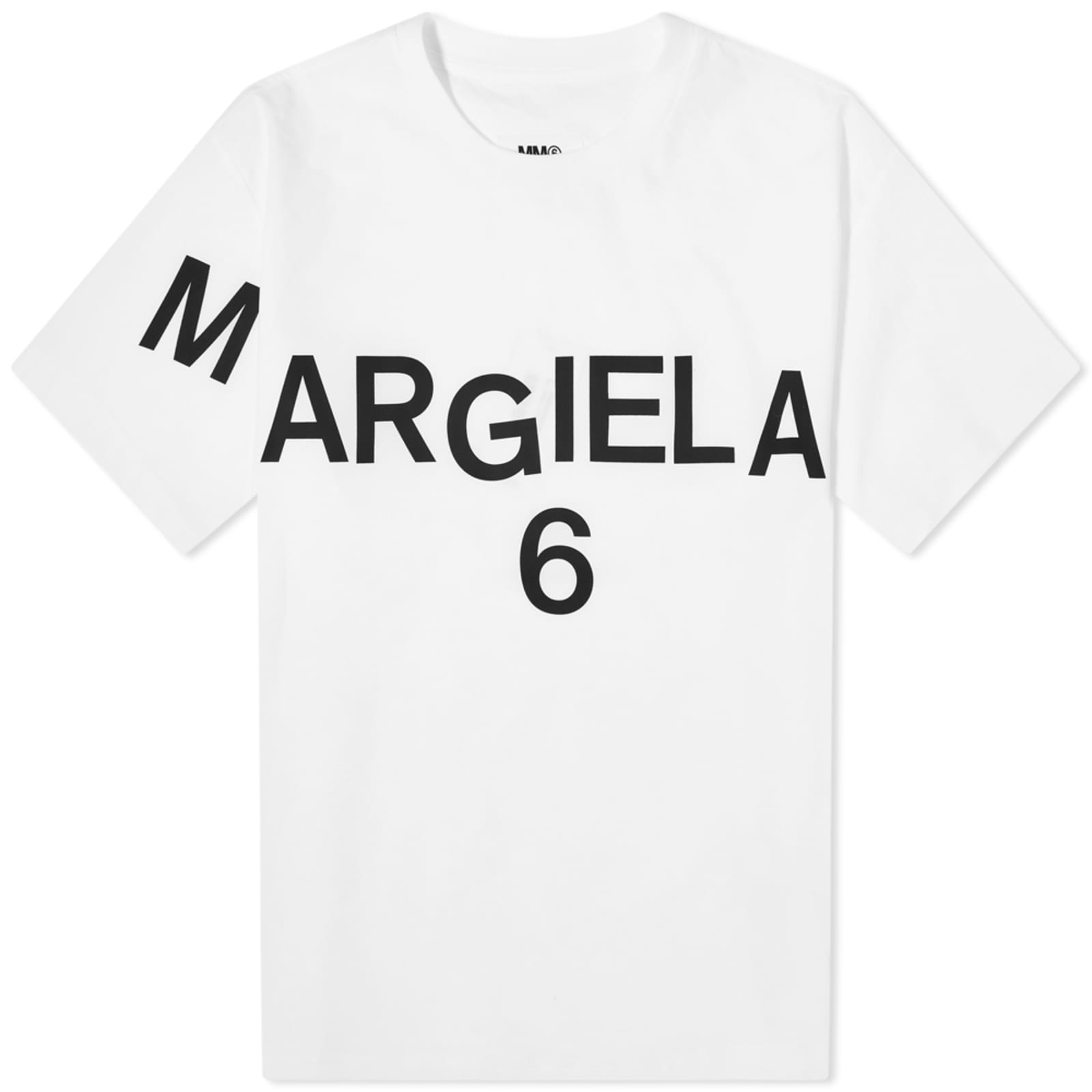 MM6 Logo Poplin T-Shirt White | END. (AT)