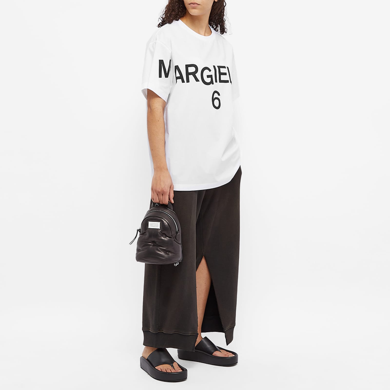 MM6 Logo Poplin T-Shirt White | END. (GB)