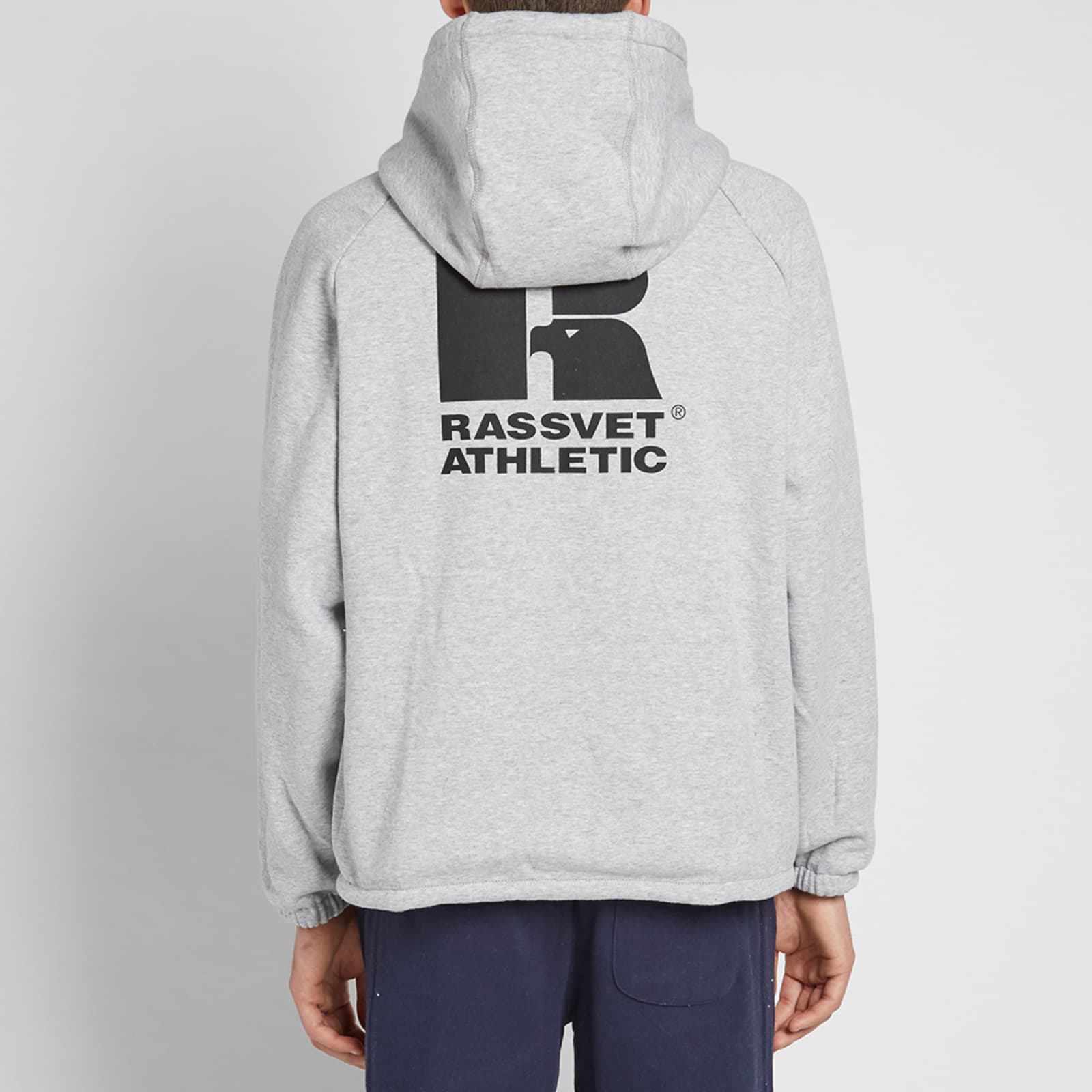 PACCBET x Russell Athletic Reversible Coach Jacket Navy & Grey | END. (GB)