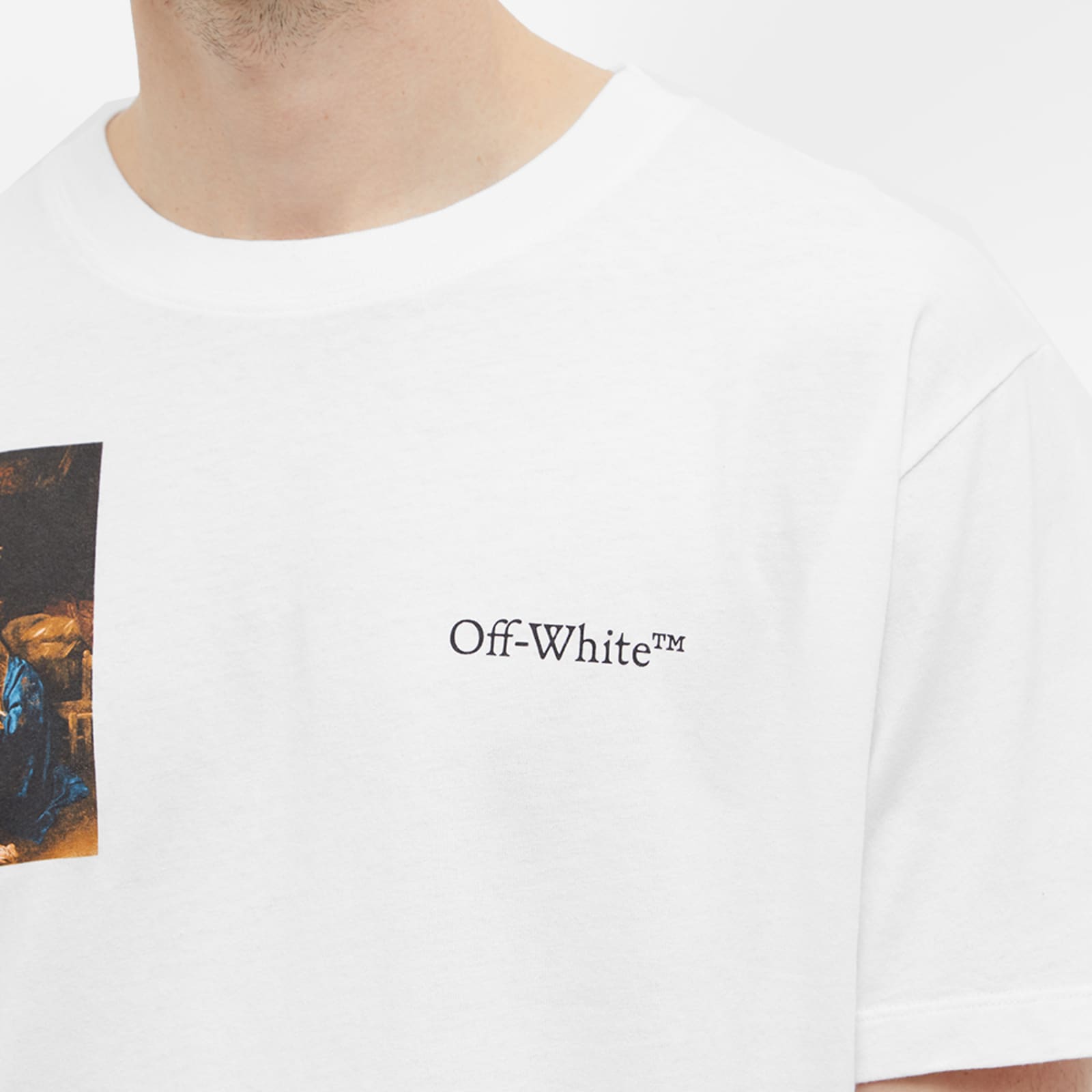 Off-White Caravag Lute Slim Tee White | END.
