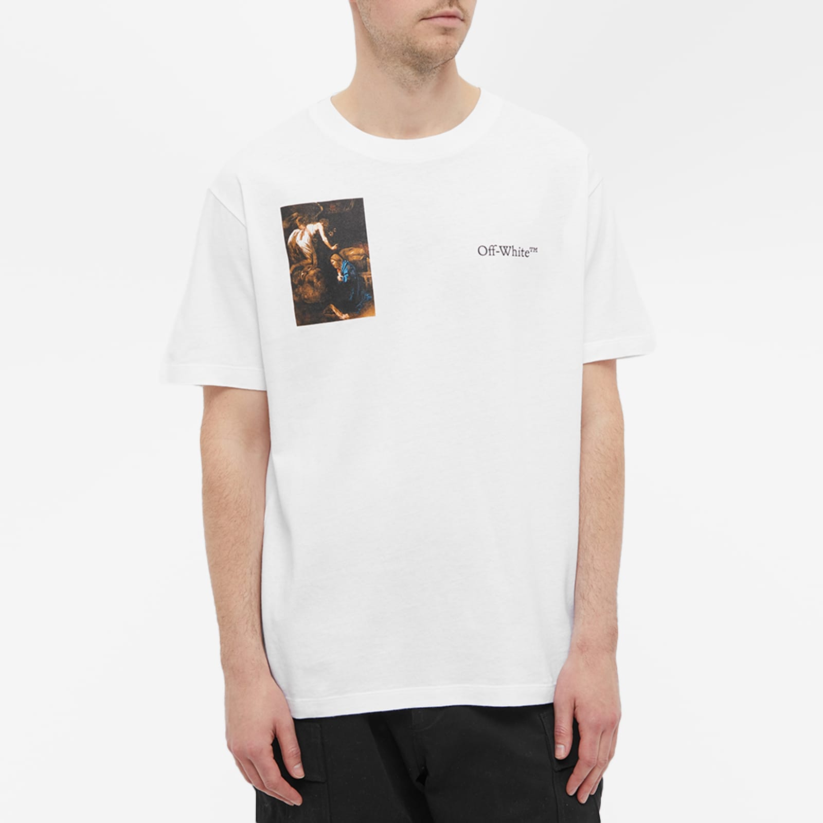 Off-White Caravag Lute Slim Tee White | END.