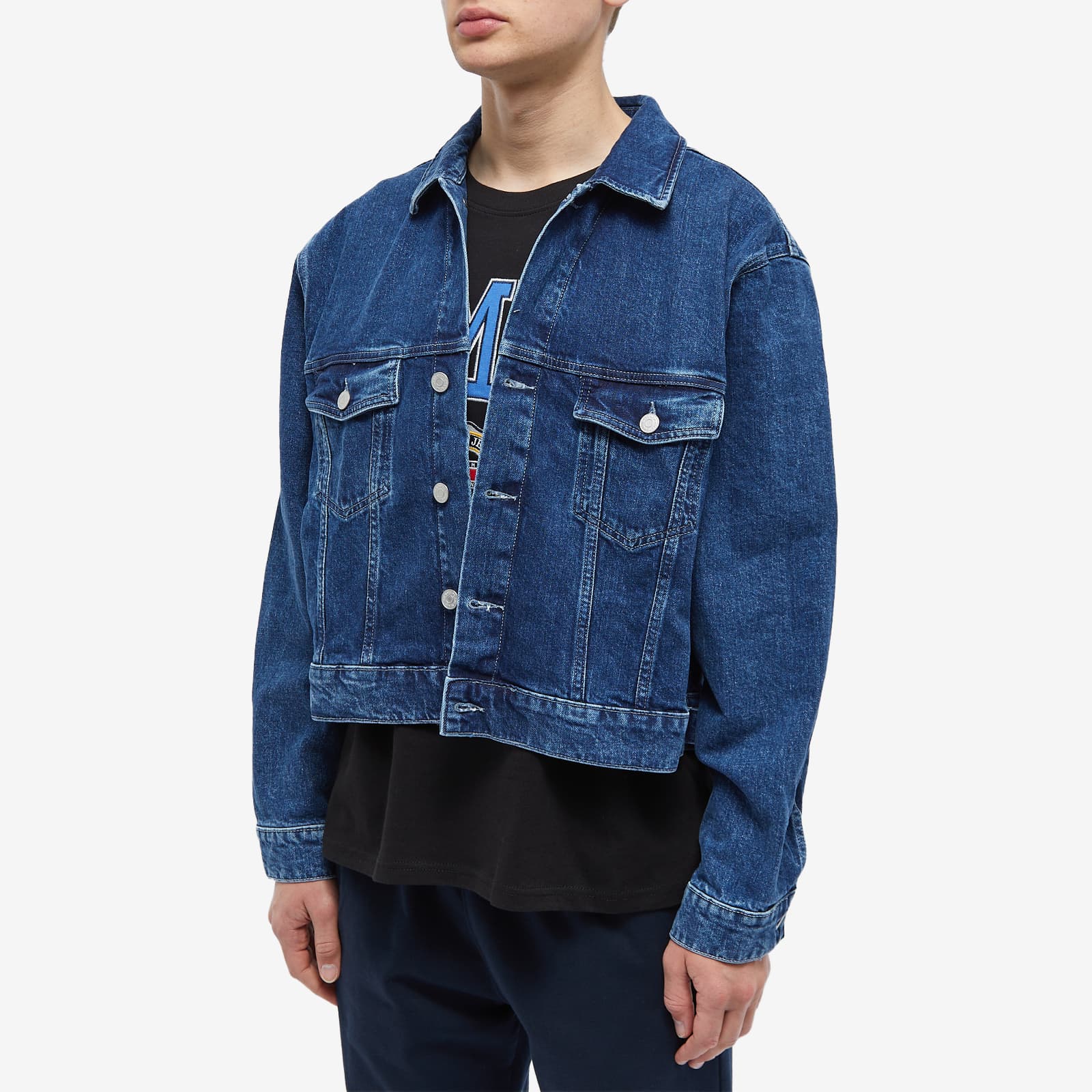Tommy Jeans Flag Denim Trucker Jacket Denim | END. (GB)
