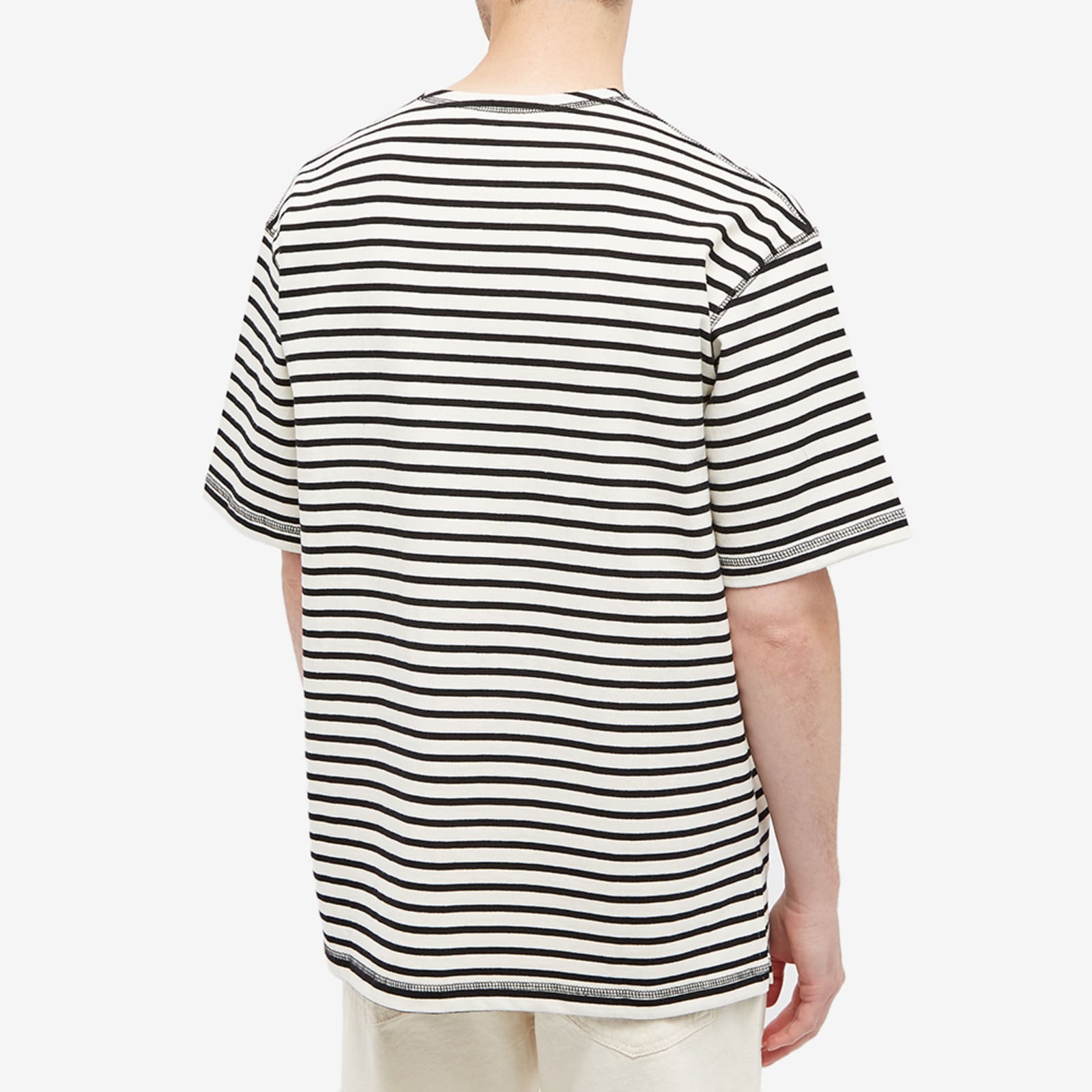Uniform Bridge Stripe T-Shirt Ivory & Black | END. (US)