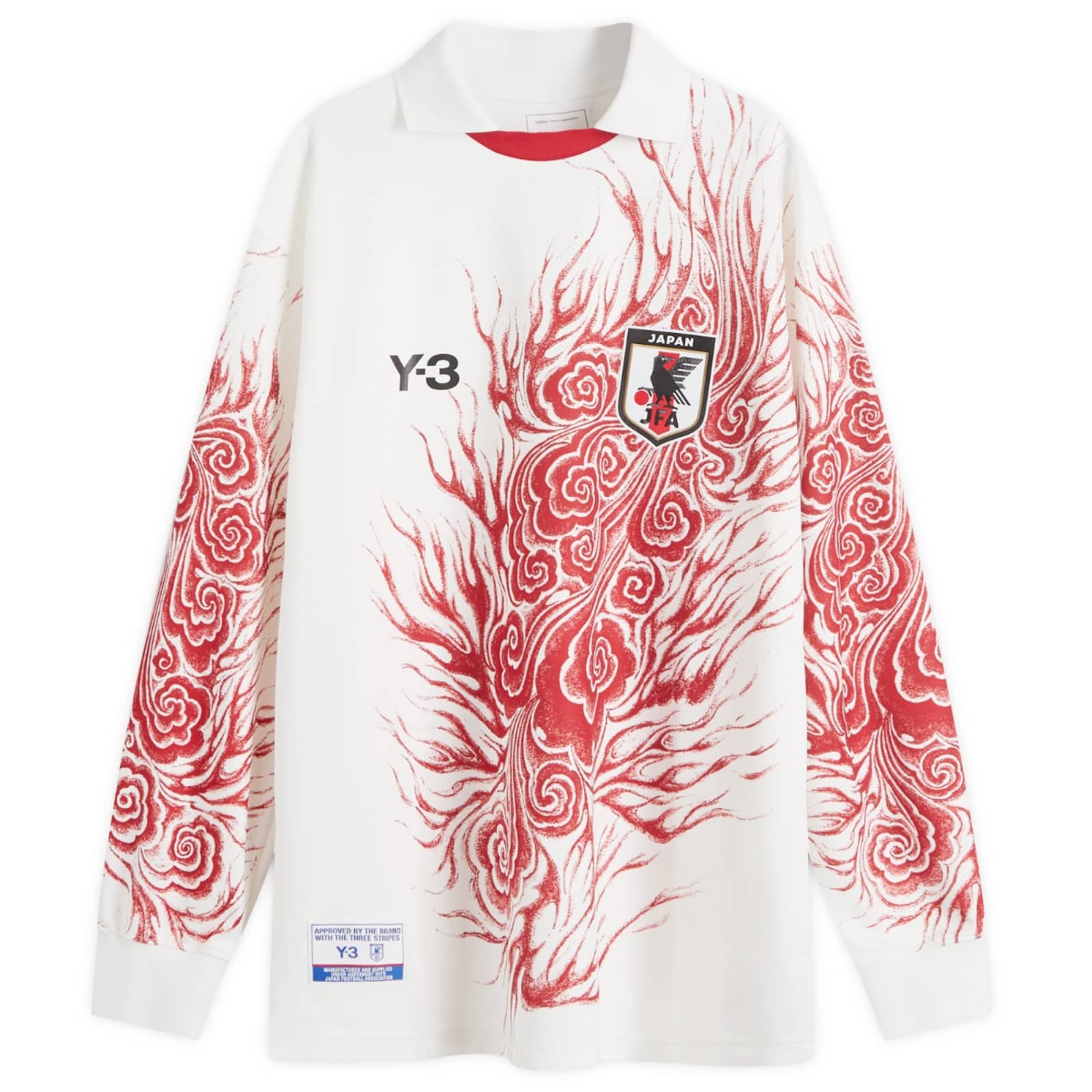 Y-3 JFA Long Sleeve T-Shirt White | END. (US)