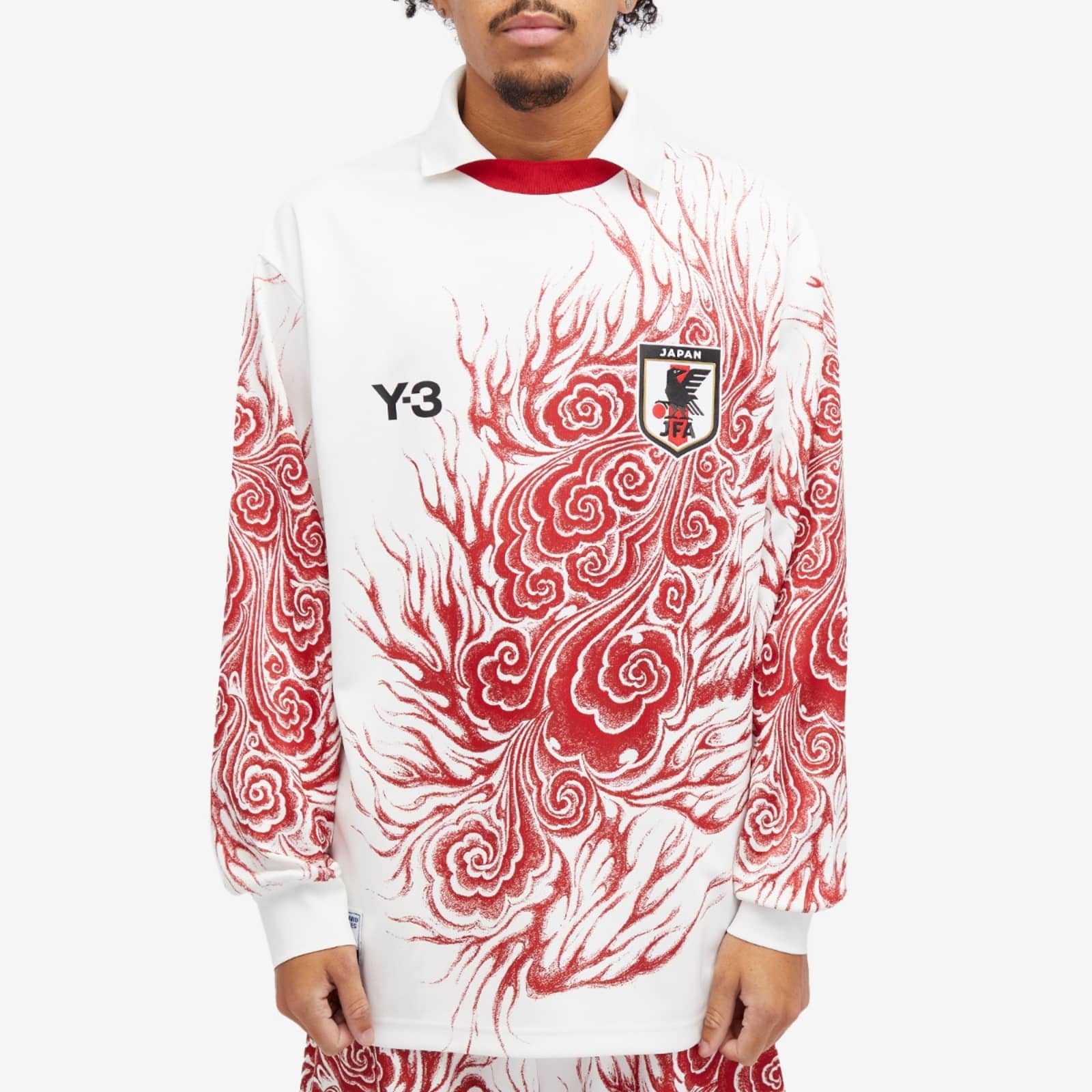 Y-3 JFA Long Sleeve T-Shirt White | END. (GB)