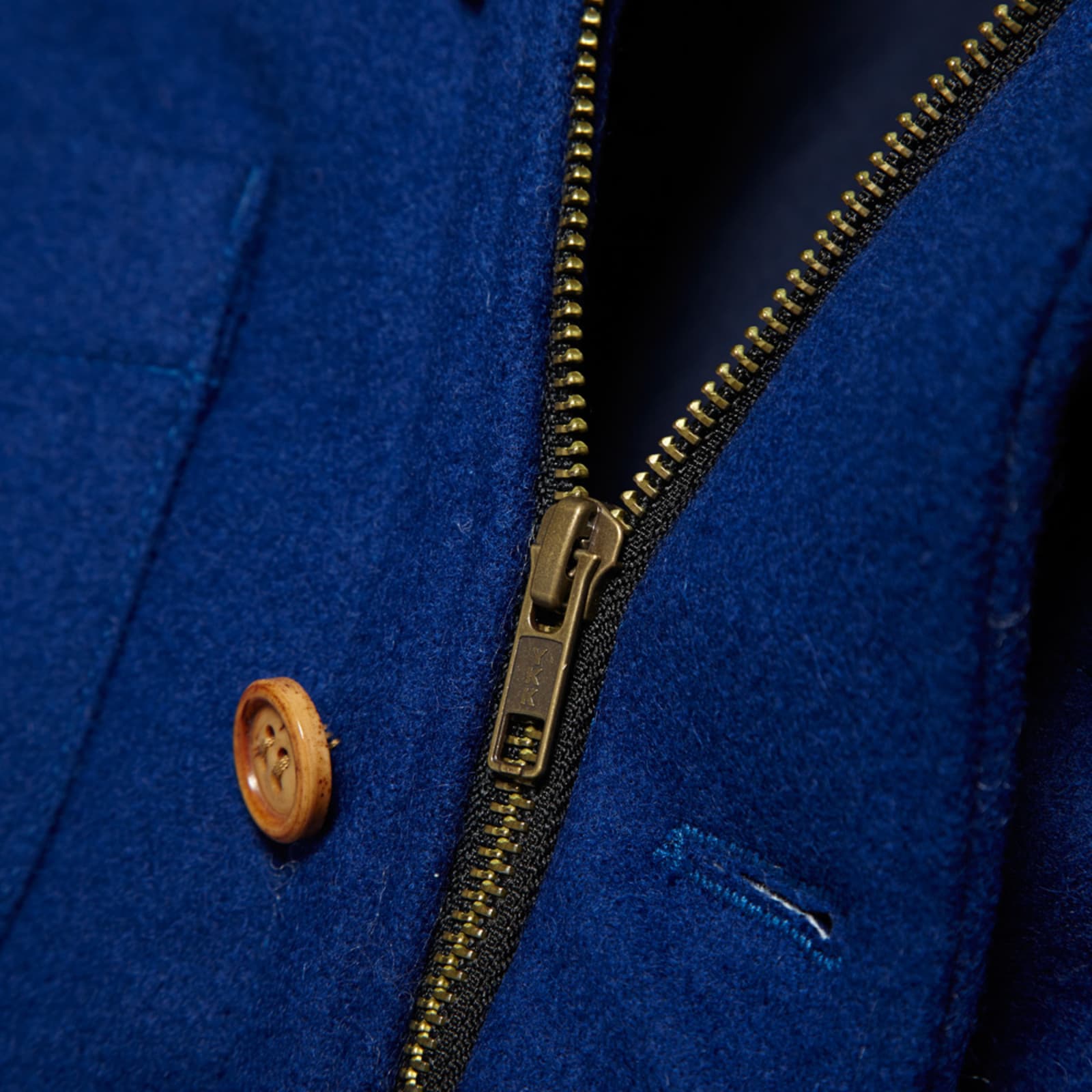 Bleu de Paname Wool Shoulder Panel Jacket Electric Blue | END.