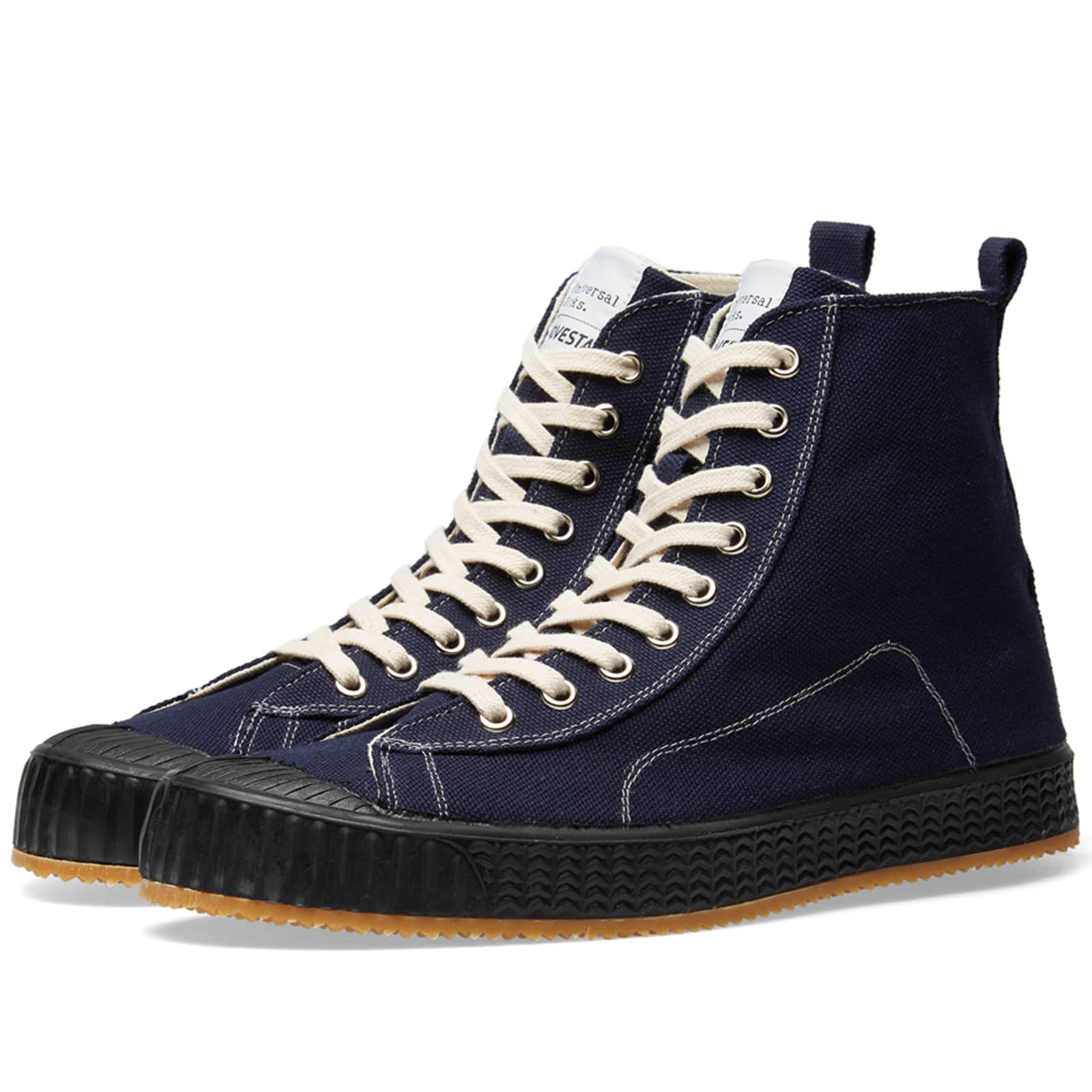 Universal Works x Novesta Star Hike Navy & Black Canvas | END.