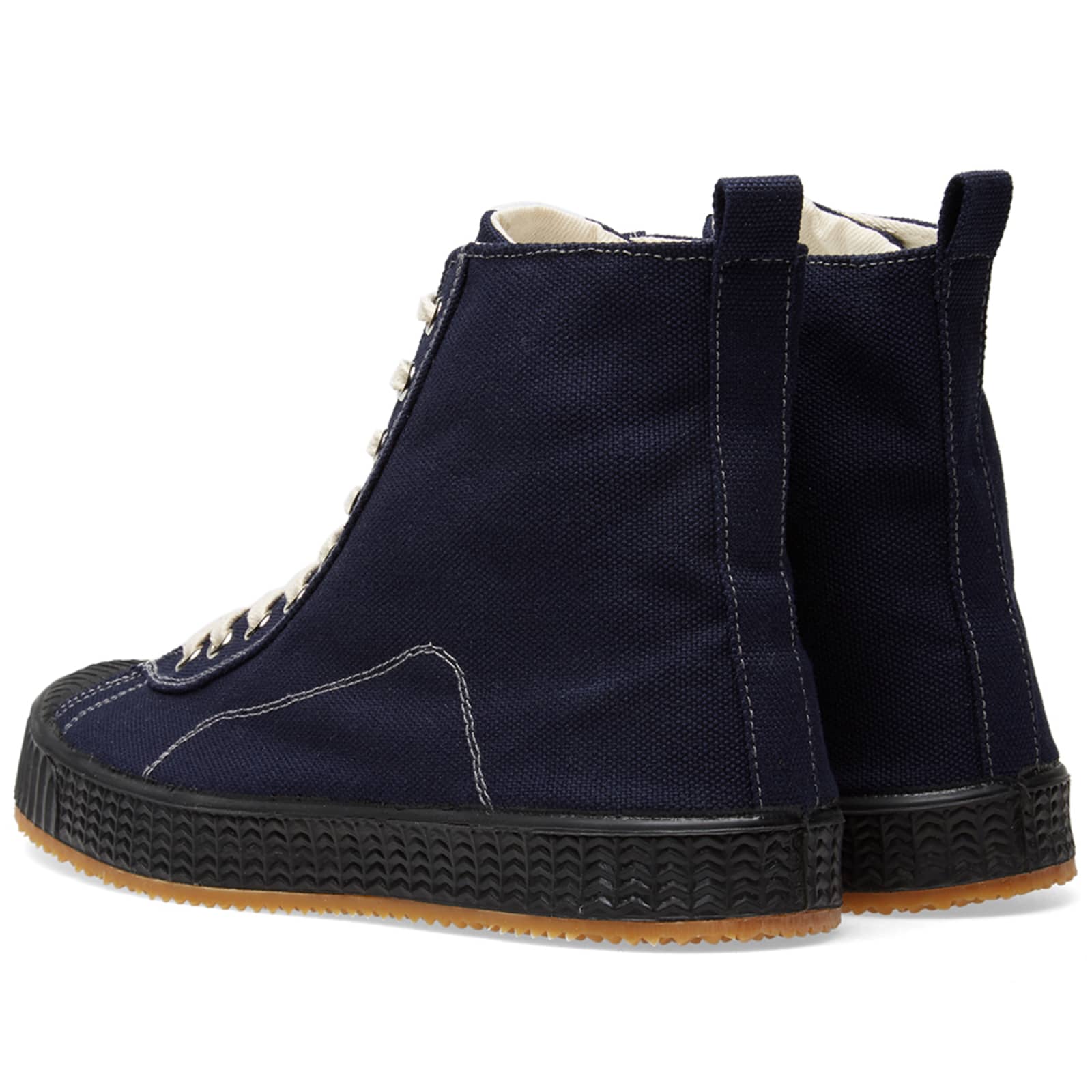 Universal Works x Novesta Star Hike Navy & Black Canvas | END.