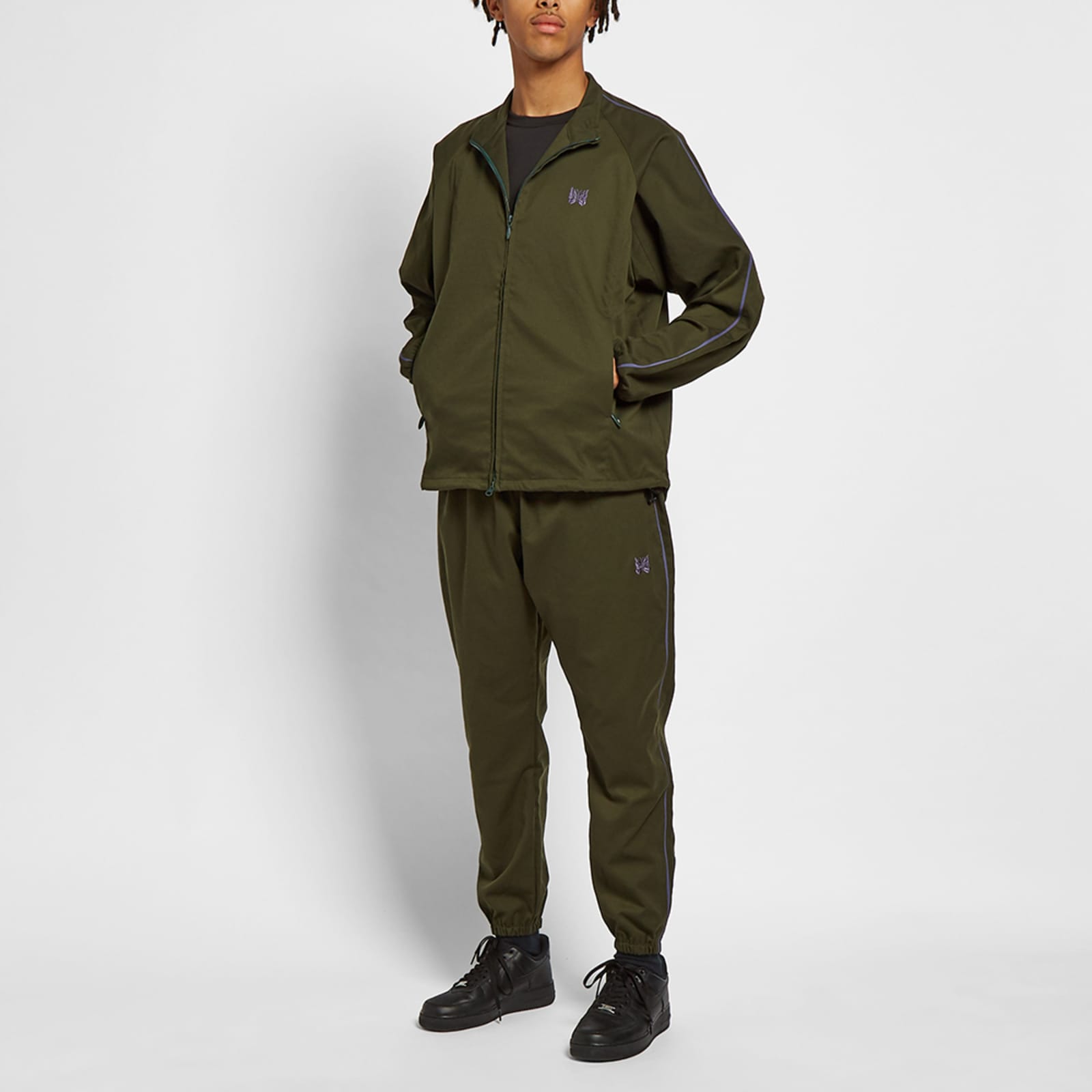 Needles Run Up Track Top Green | END.