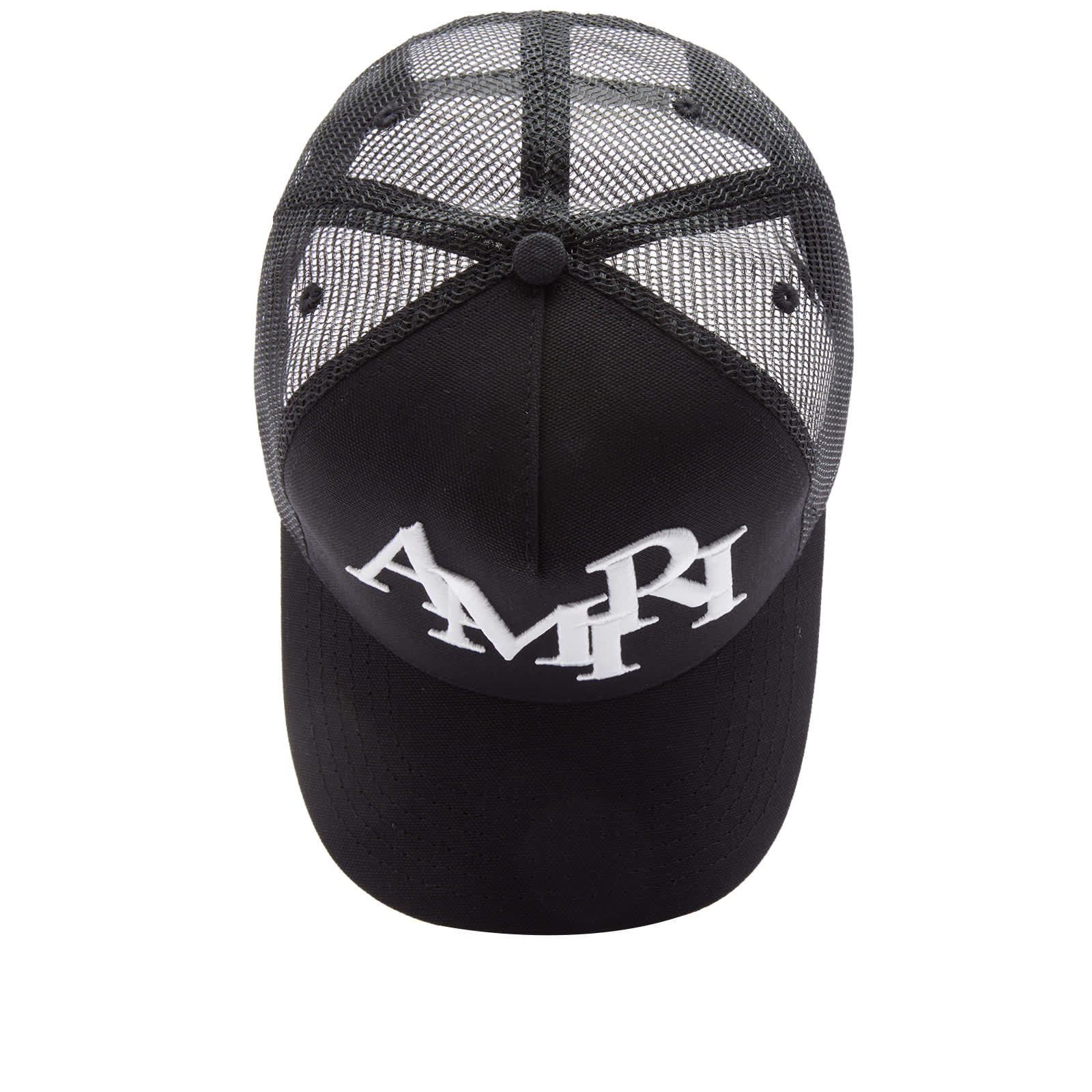 AMIRI Staggered Logo Trucker Hat Black | END. (AU)
