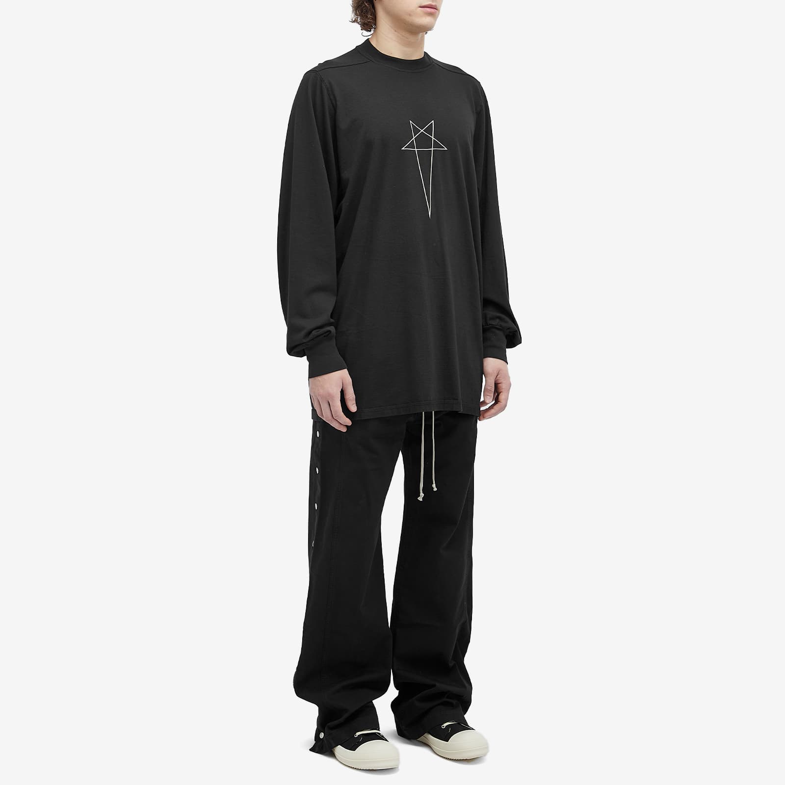 Rick Owens DRKSHDW Pusher Cotton Twill Pants Black | END. (US)