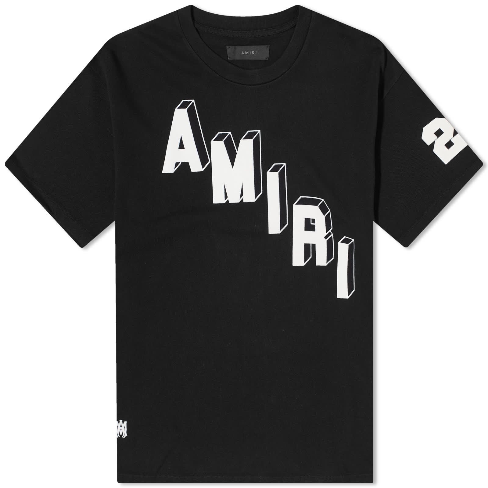AMIRI Flocked Hockey Skater T-Shirt Black | END. (KR)