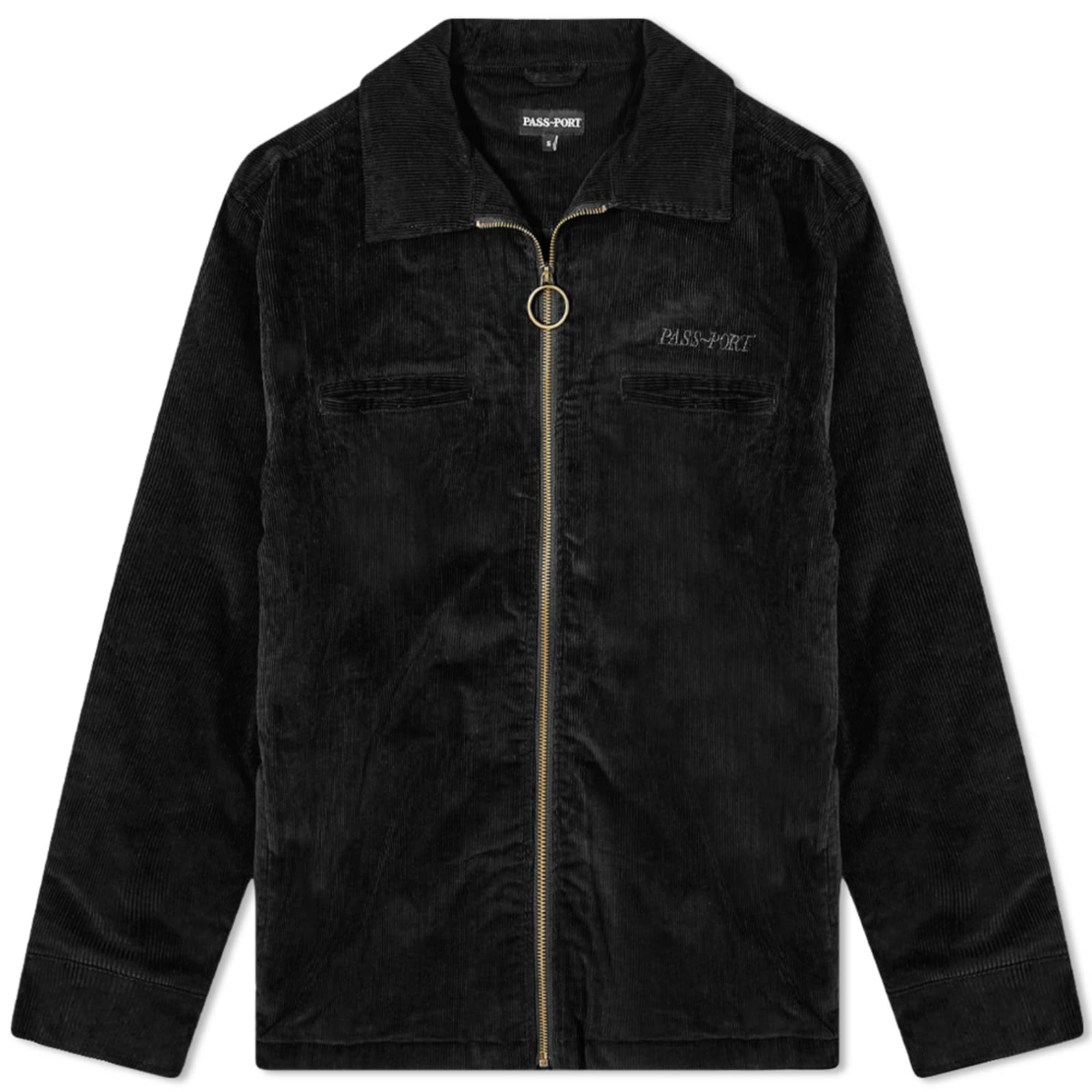 Pass~Port Cord Zip Up Jacket Black | END. (HK)