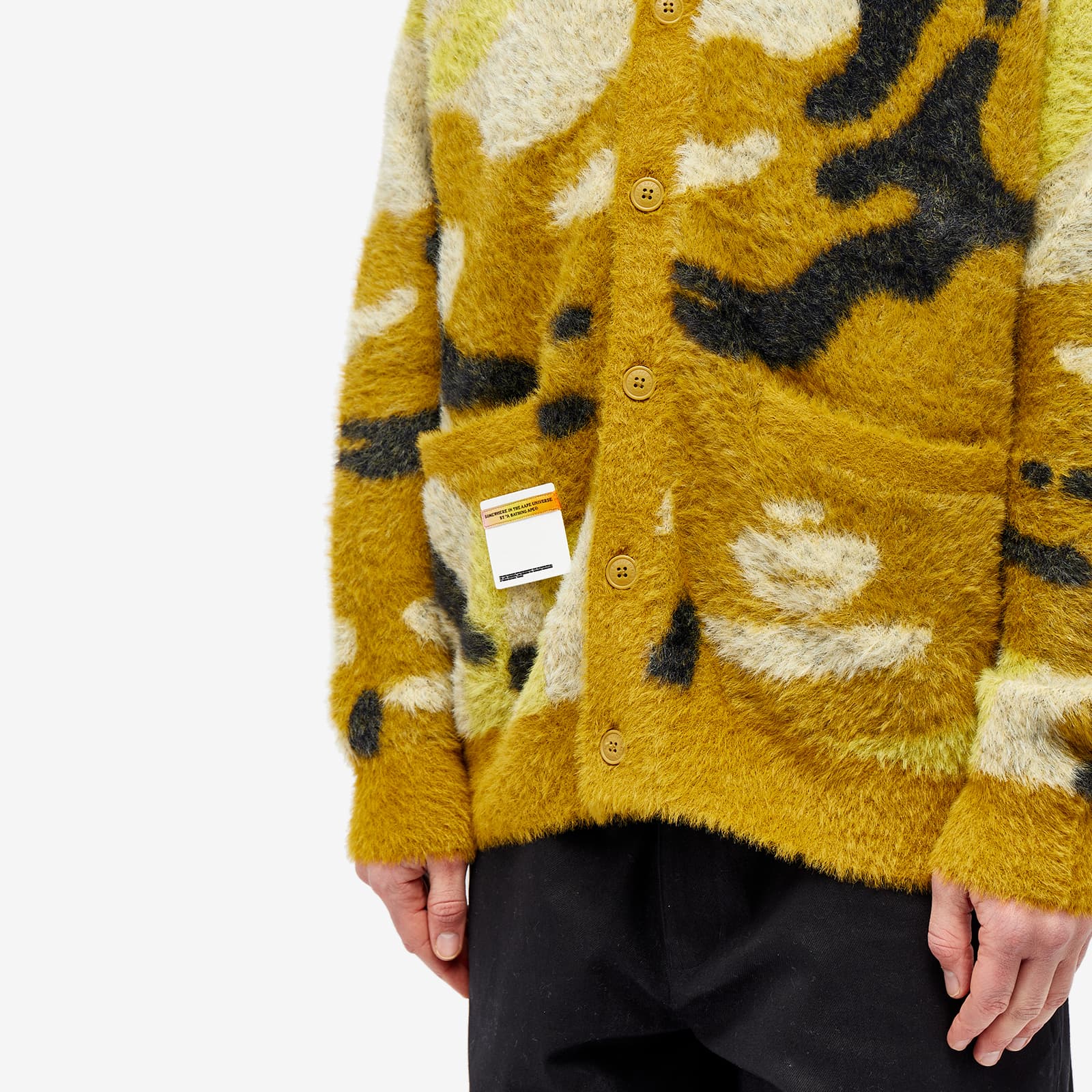 AAPE Camo Cardigan Yellow (Beige) | END.