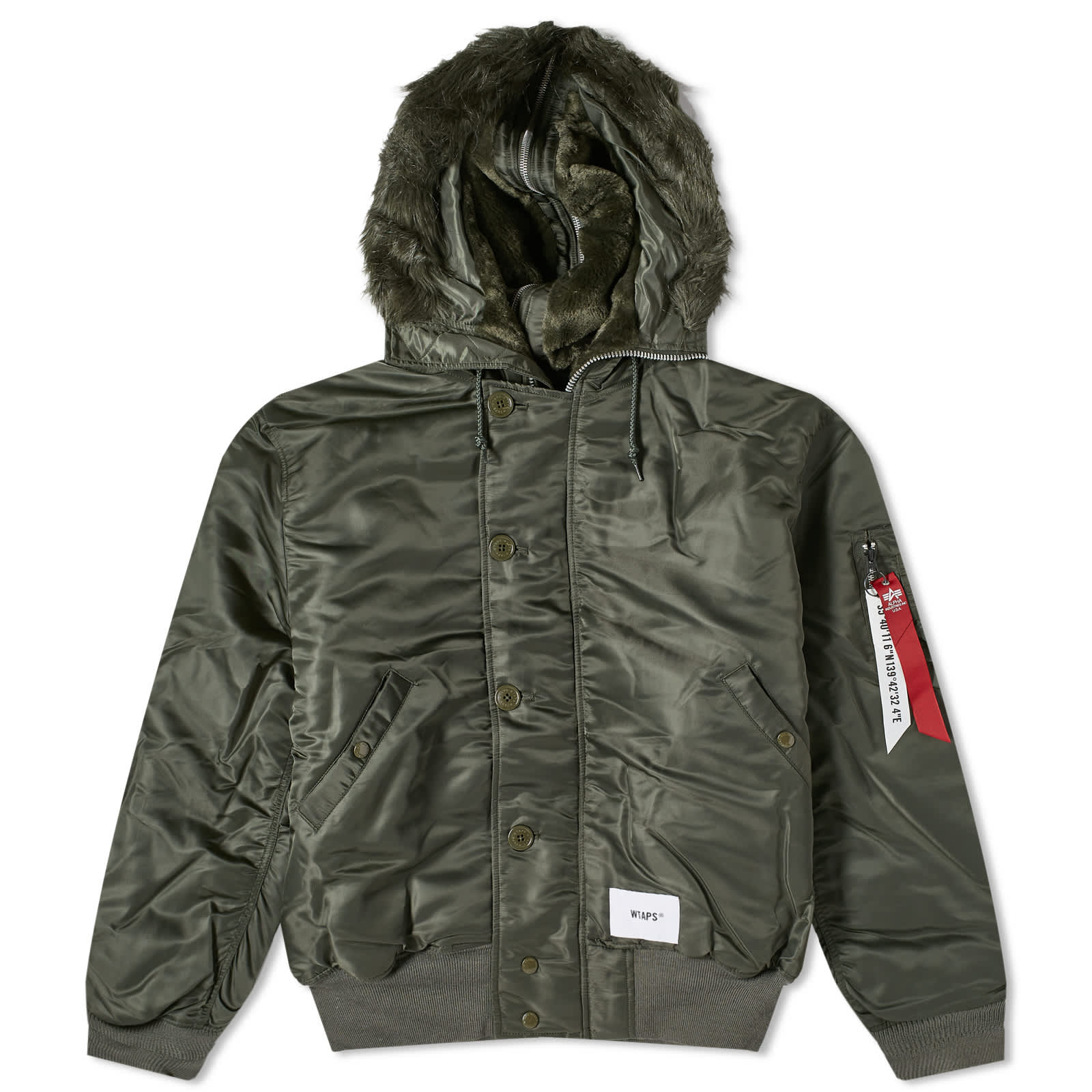 WTAPS x Alpha Industries N-3B Parka Olive Drab | END. (JP)