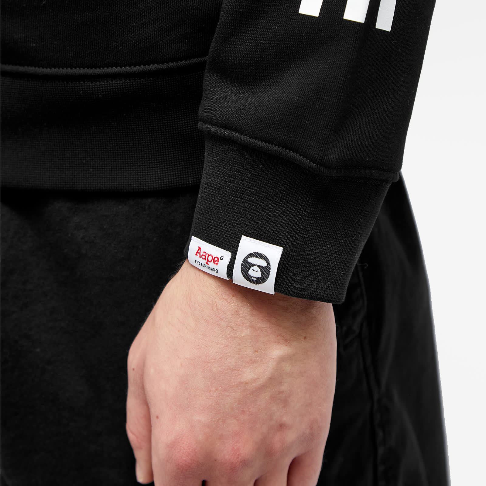 AAPE Basic Stamp Crew Sweat Black | END.