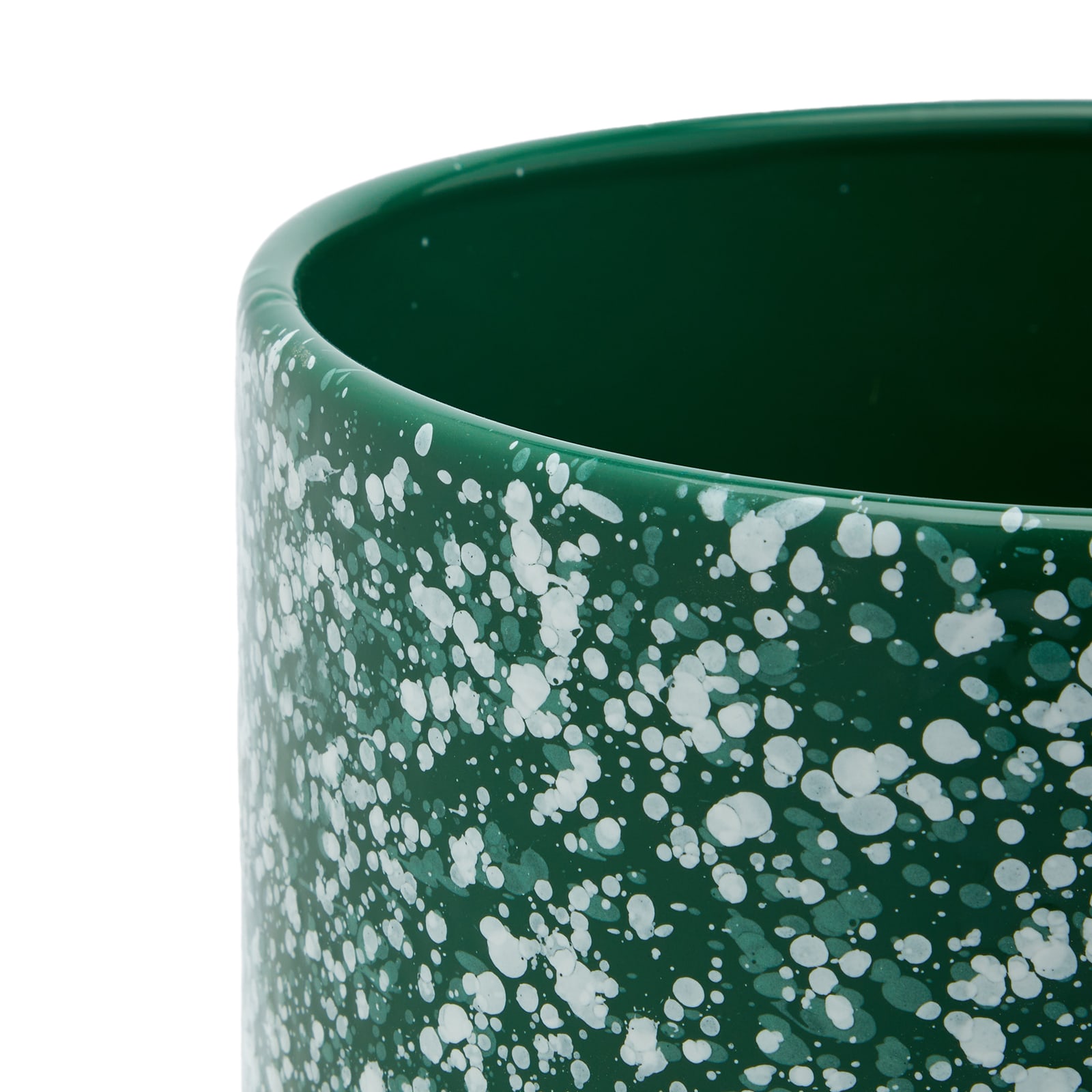 The Conran Shop Splatter Plant Pot 21 x 21cm Dark Green | END. (GB)