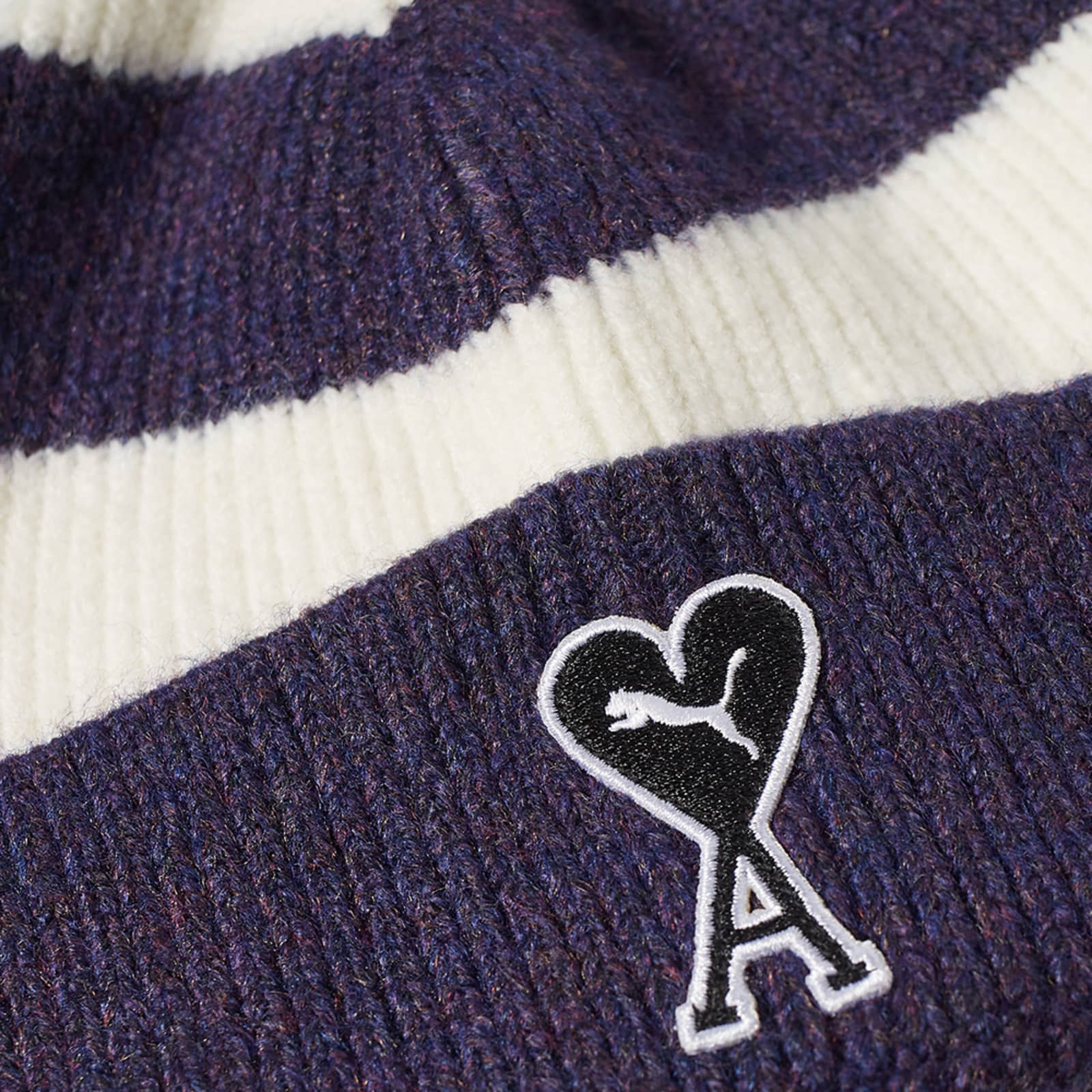 Puma x AMI Beanie Deep Plum & White | END. (US)