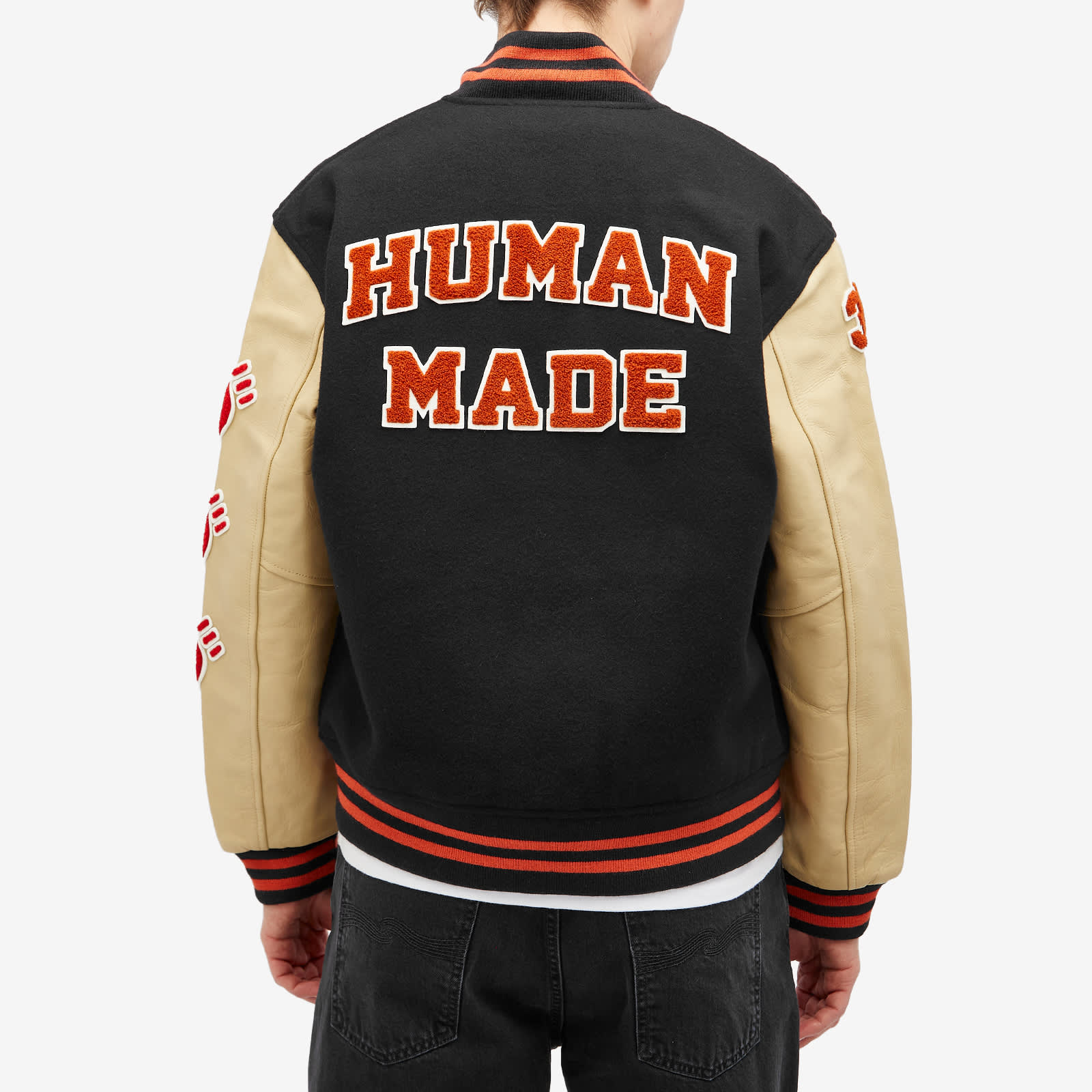 Human Made Varsity Jacket Black | END. (US)
