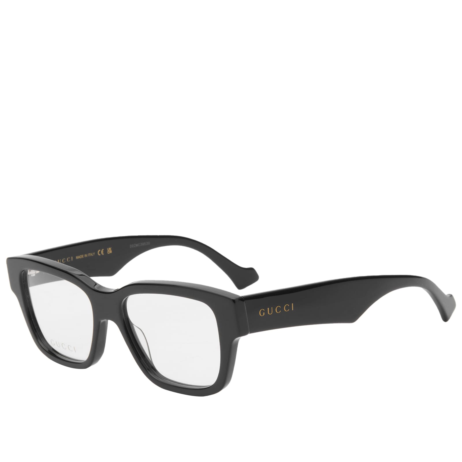 Gucci GG1428O Optical Glasses Black & Transparent | END.