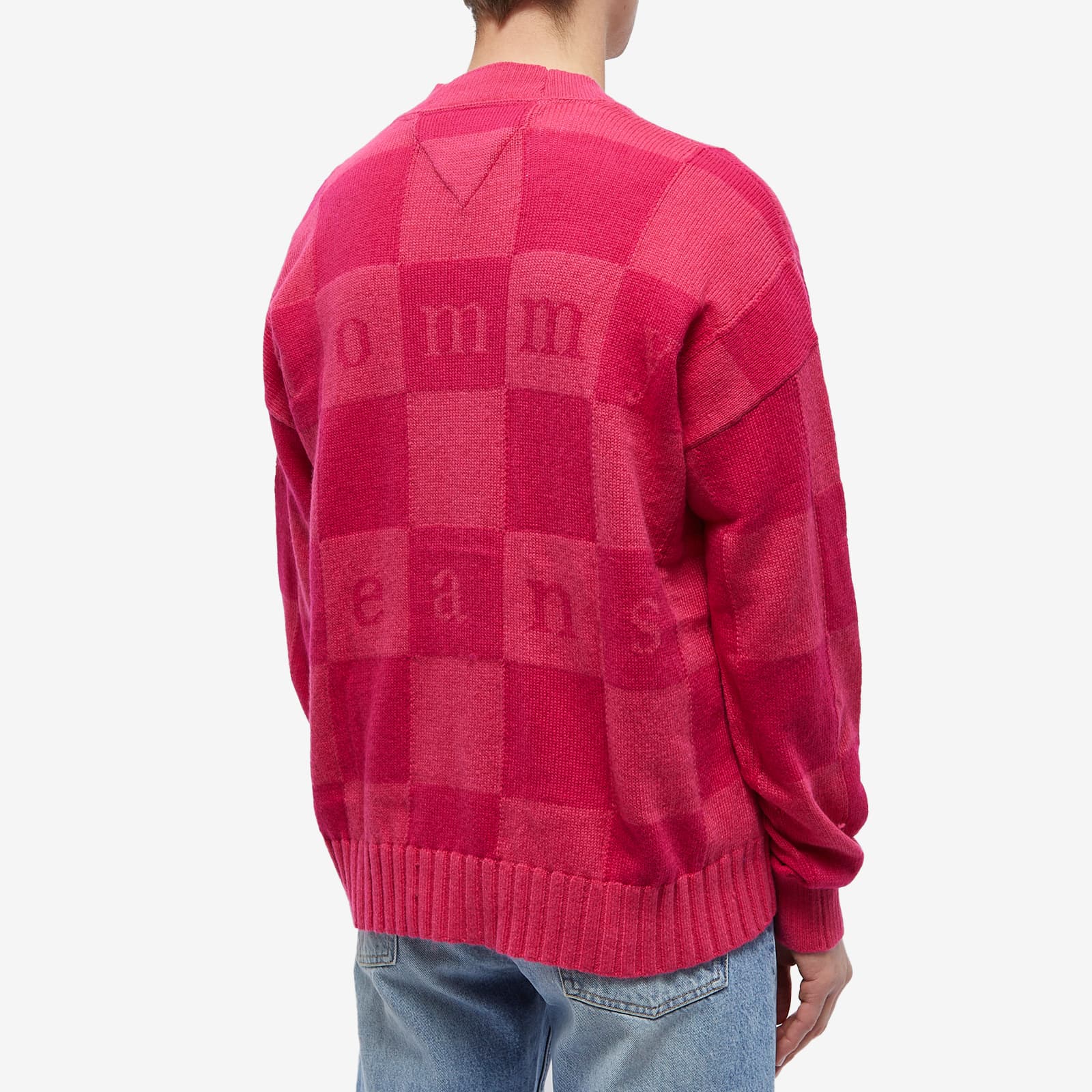 Tommy Jeans Checkerboard Cardigan Pink | END. (KR)