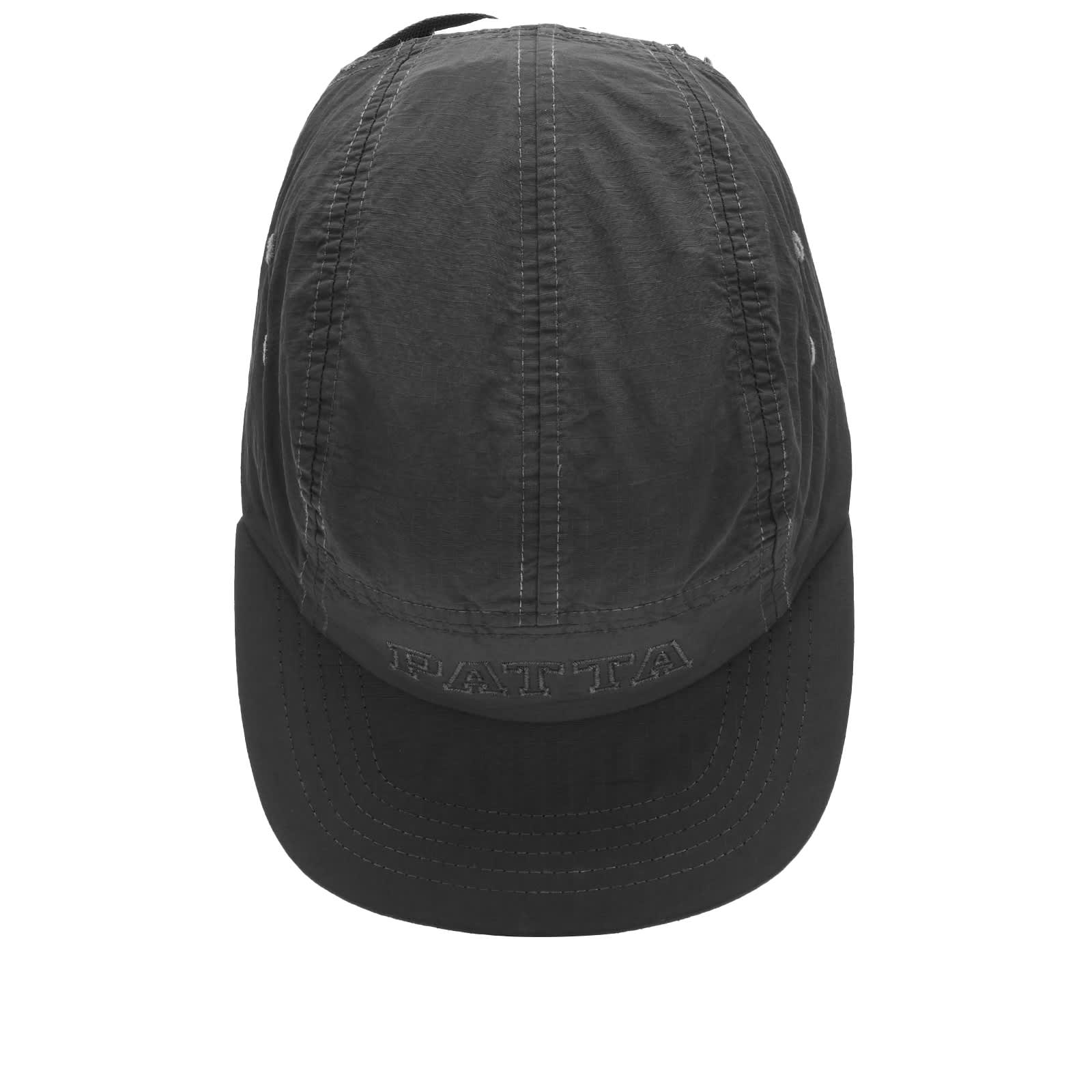 Patta Garment Dye Nylon 5-Panel Cap Black | END. (GB)