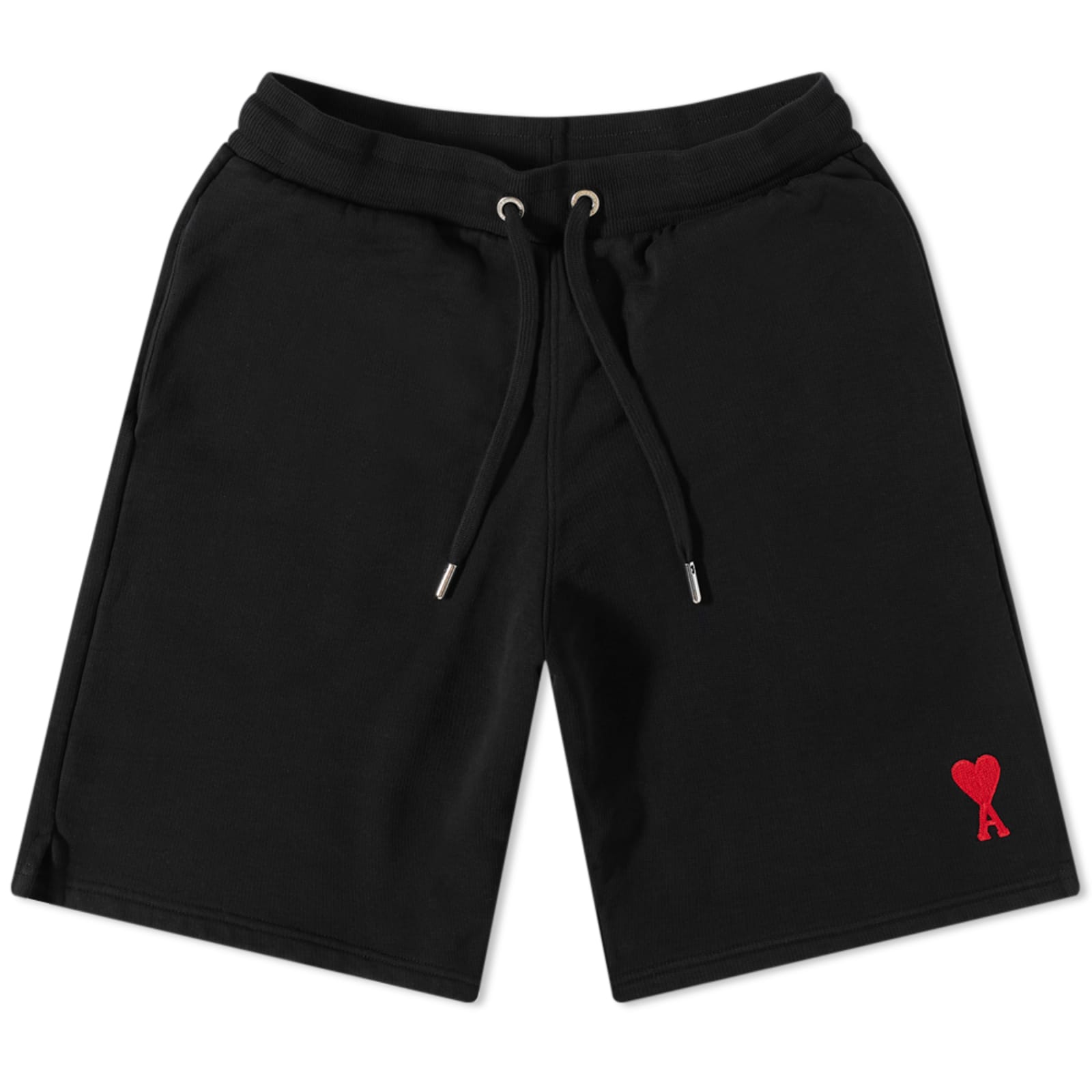 AMI Small A Heart Shorts Black & Red | END. (GB)