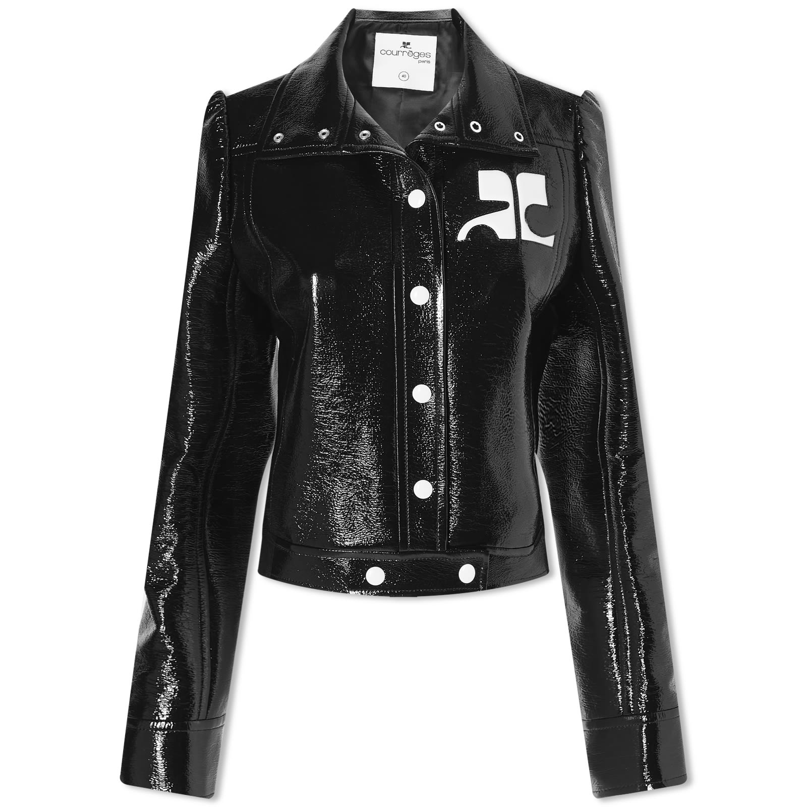 Courrèges Reedition Vinyl Jacket Black | END. (US)