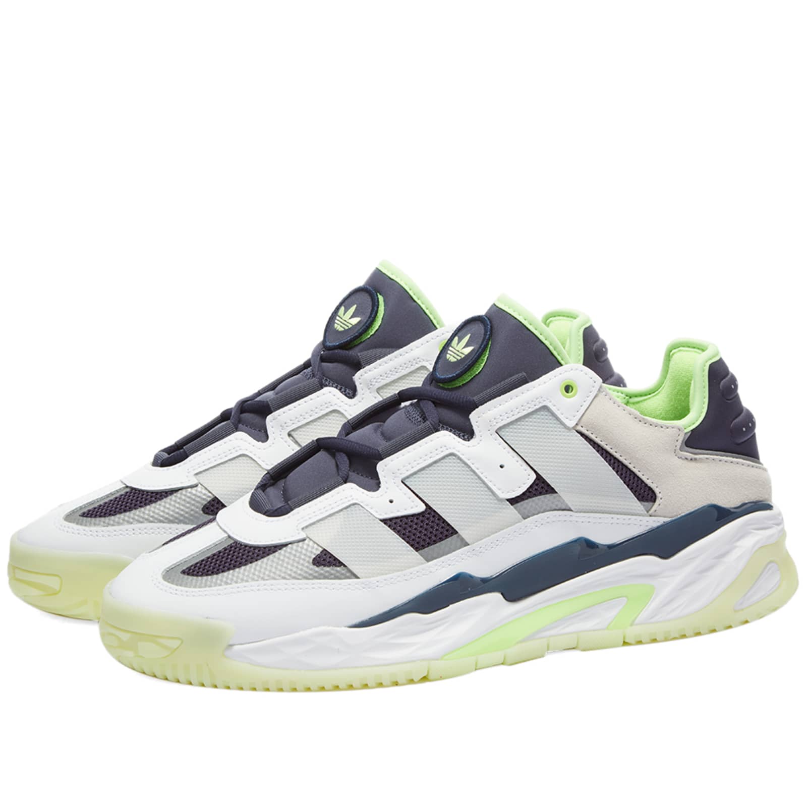 Adidas Niteball White, Navy & Green | END. (US)