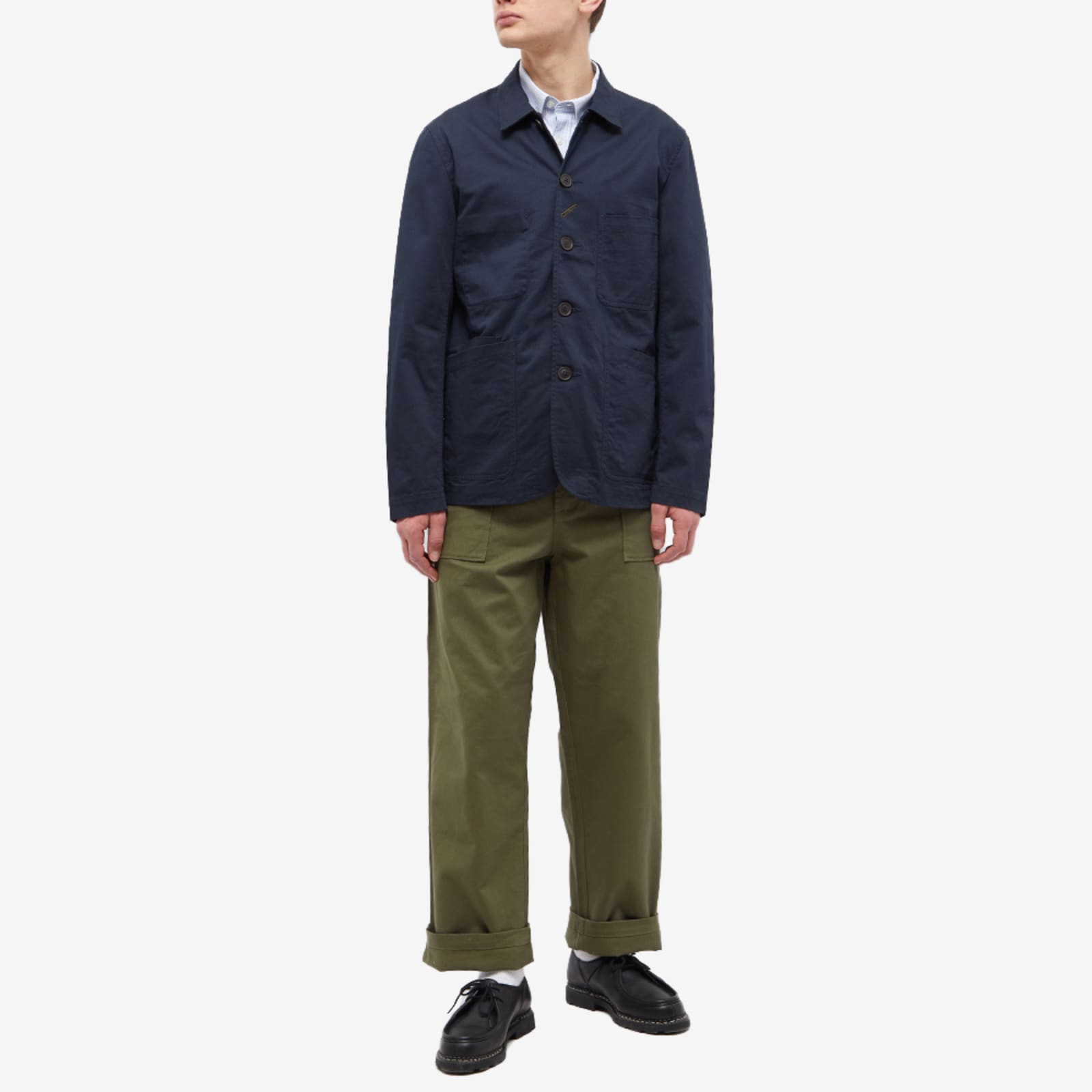 Universal Works Bakers Jacket Navy | END. (US)