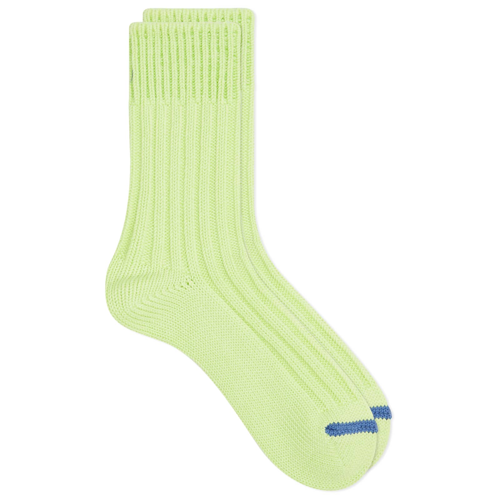 RoToTo Chunky Ribbed Crew Sock Lime | END. (US)