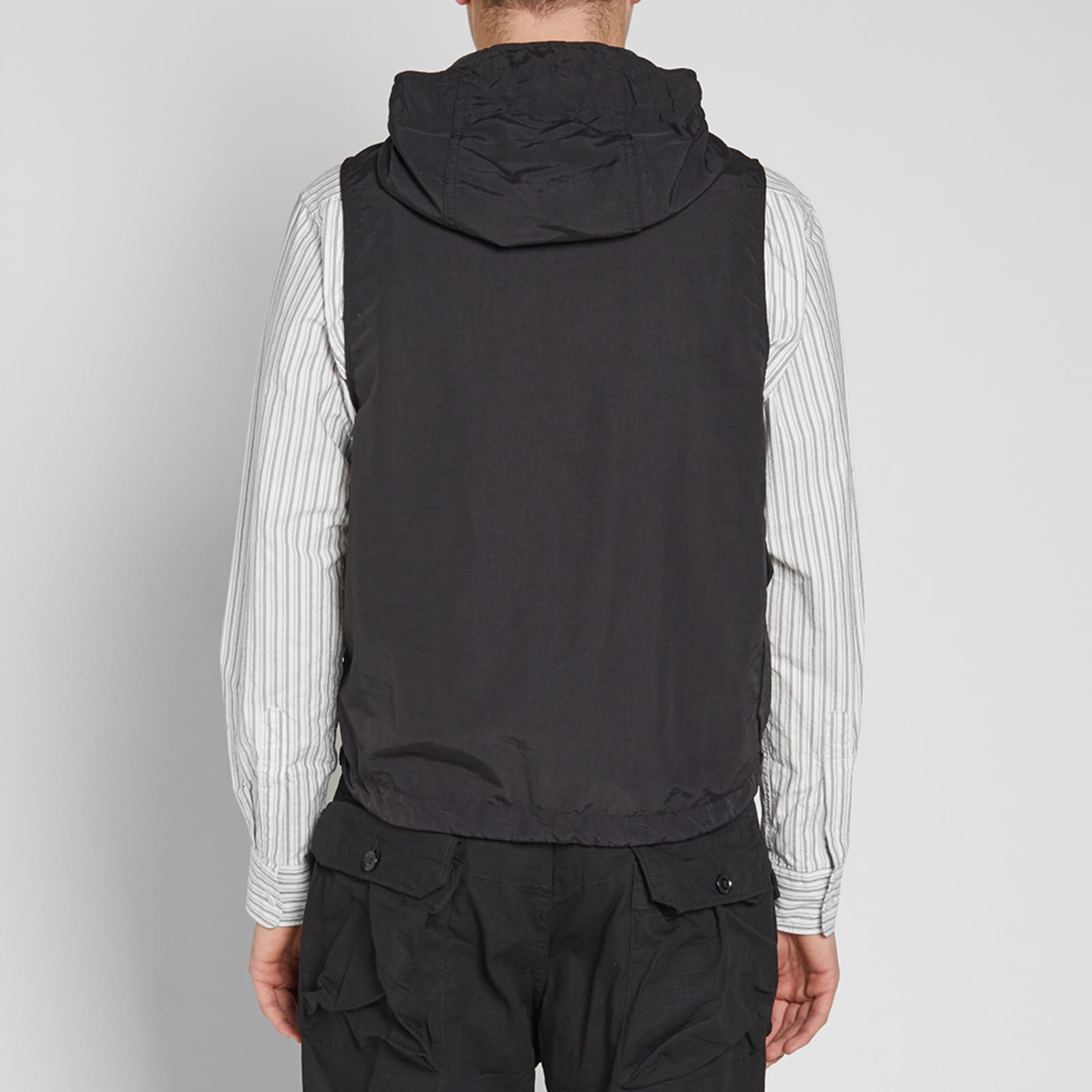 Engineered Garments Field Vest Black Nylon Taslan | END. (US)